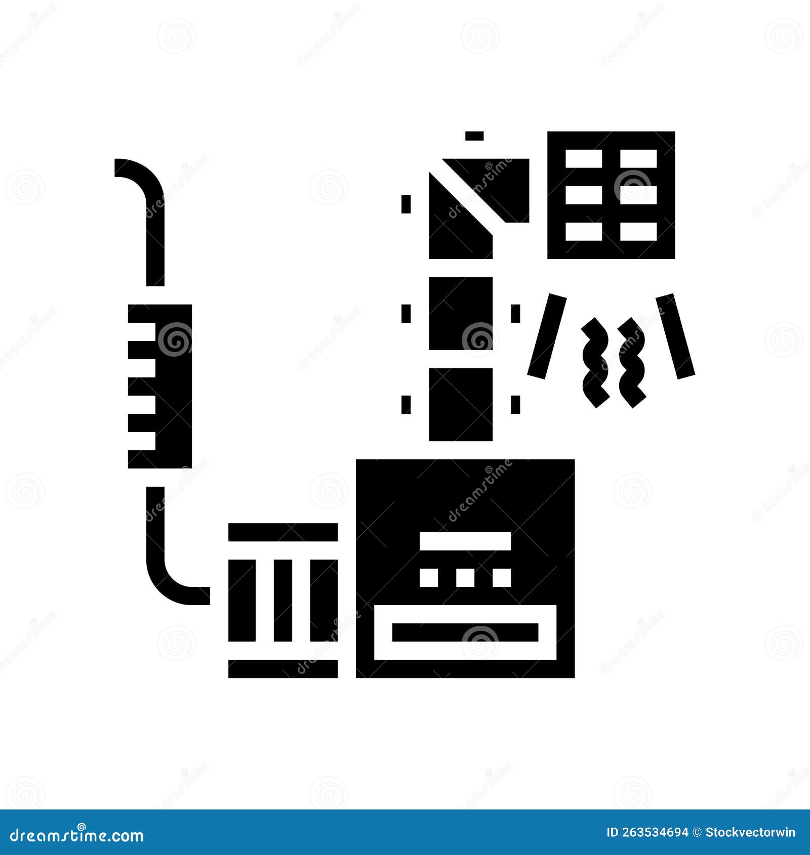 Purification System Glyph Icon Vector Illustration Stock Vector ...