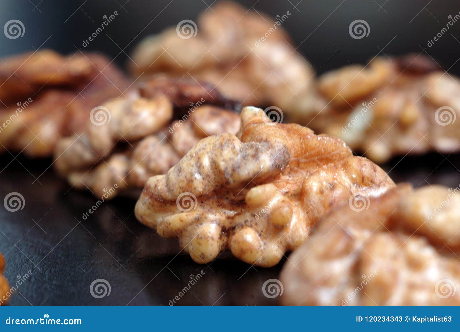 Purified Walnut Lies on a Table Stock Image - Image of dessert, nuts ...