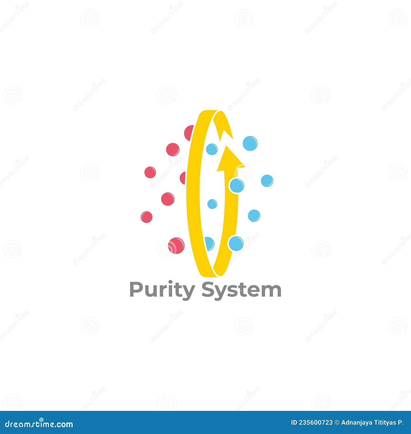 Purify Process Symbol Water Air Symbol Colorful Vector Stock Vector ...