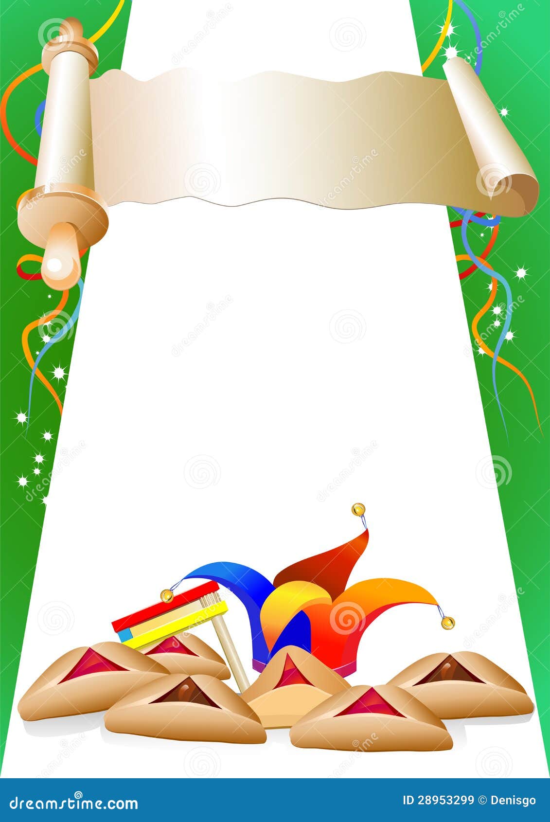 Purim decorative border stock vector. Illustration of holiday - 28953299