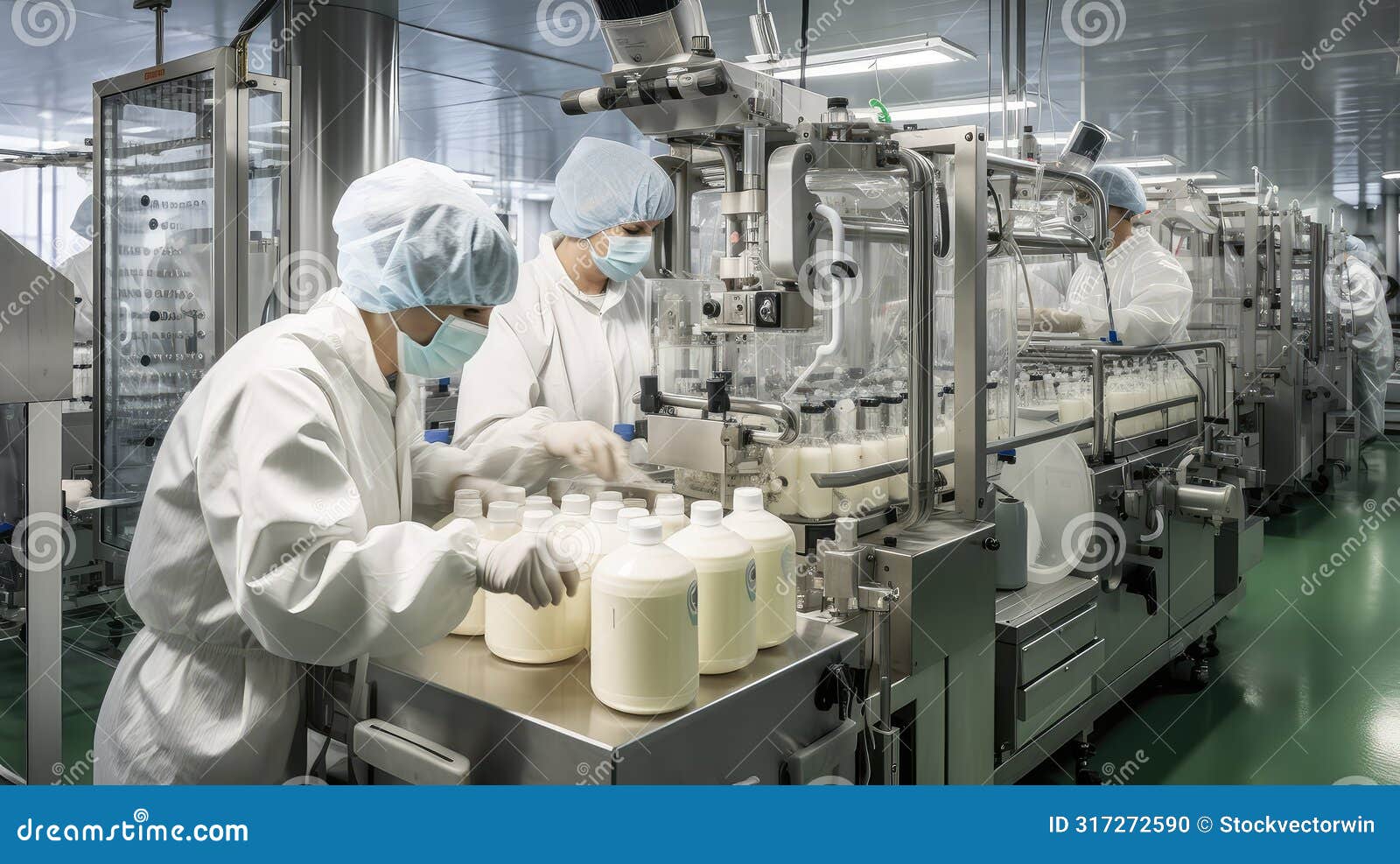 Purity Clean Milk Production Stock Illustration - Illustration of ...