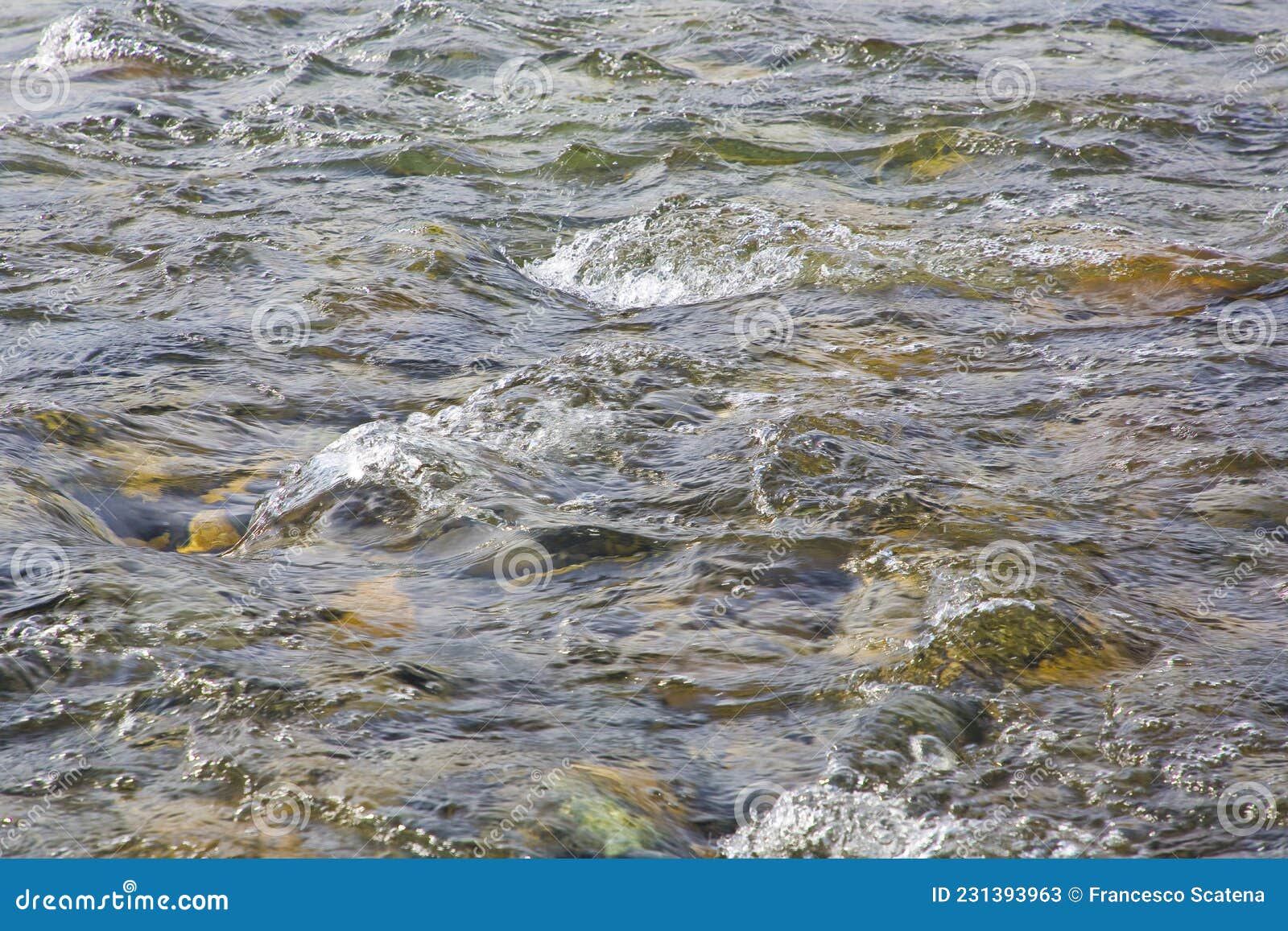 Purity and Quality of Water in Nature with Stones Stock Image - Image ...