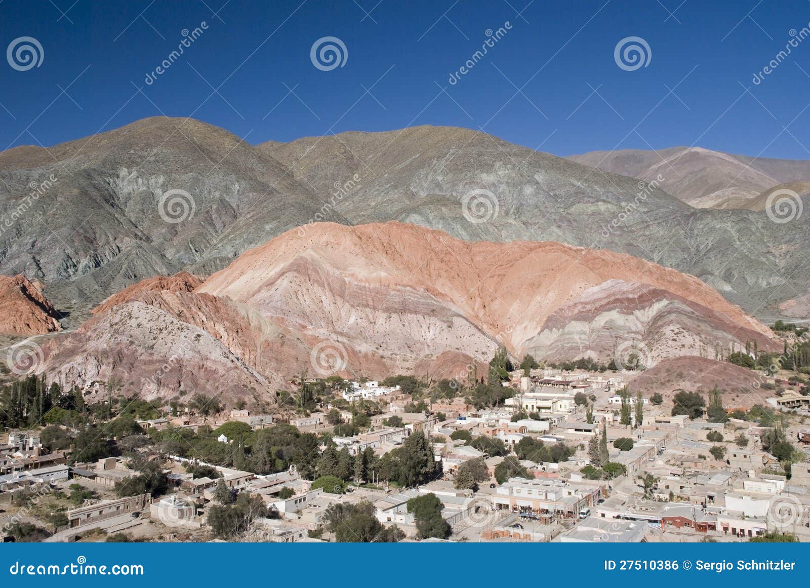 Purmamarca stock photo. Image of siete, mountains, valleys - 27510386
