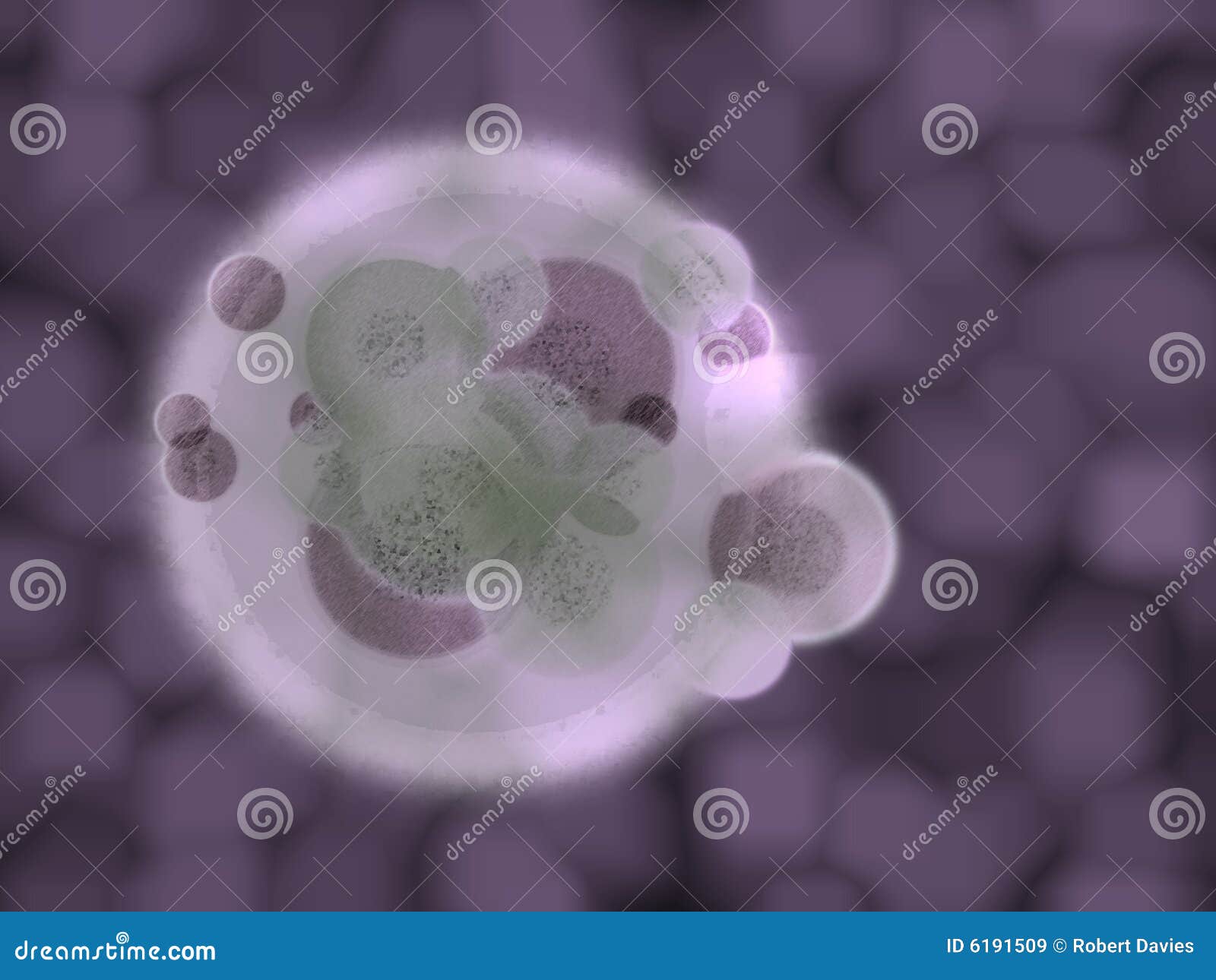 Purple 3d Organic Human Cell Stock Illustration - Illustration of blood ...