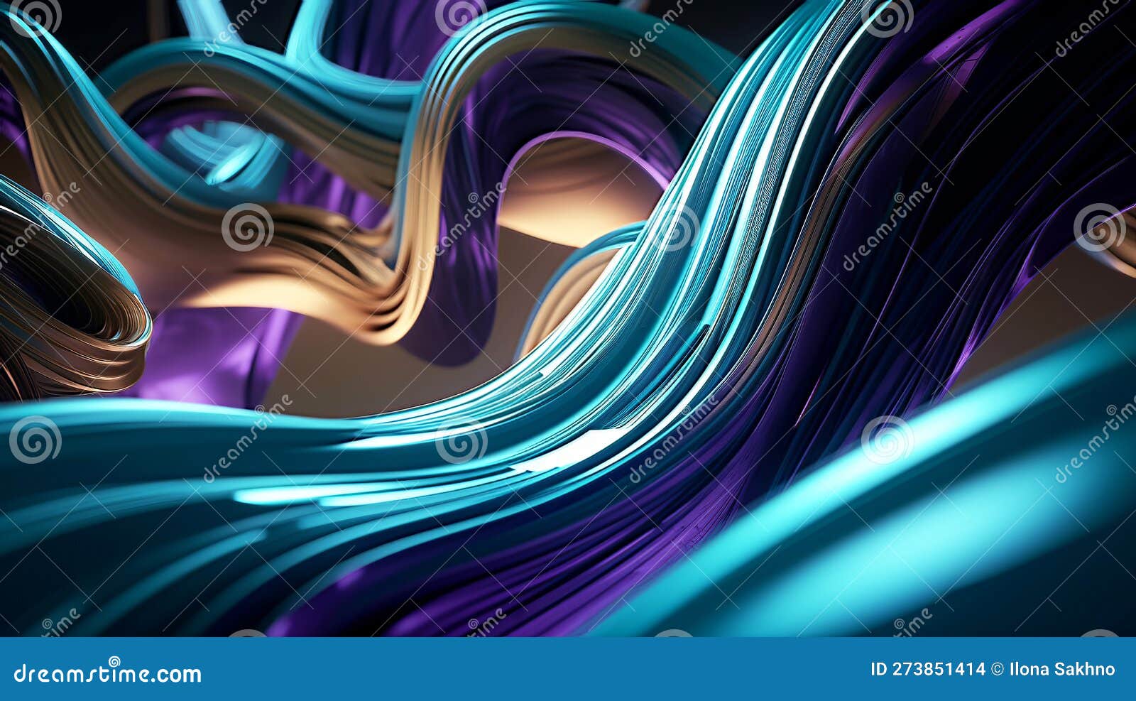 Purple Abstract Background. Multicolored Wires Stock Illustration ...
