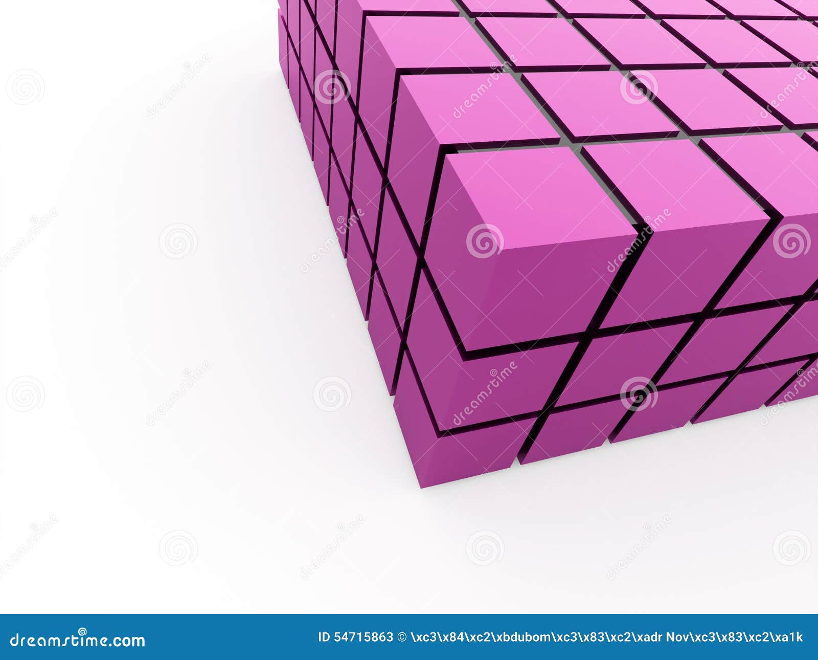 Purple Abstract Cubes Background Stock Illustration - Illustration of ...