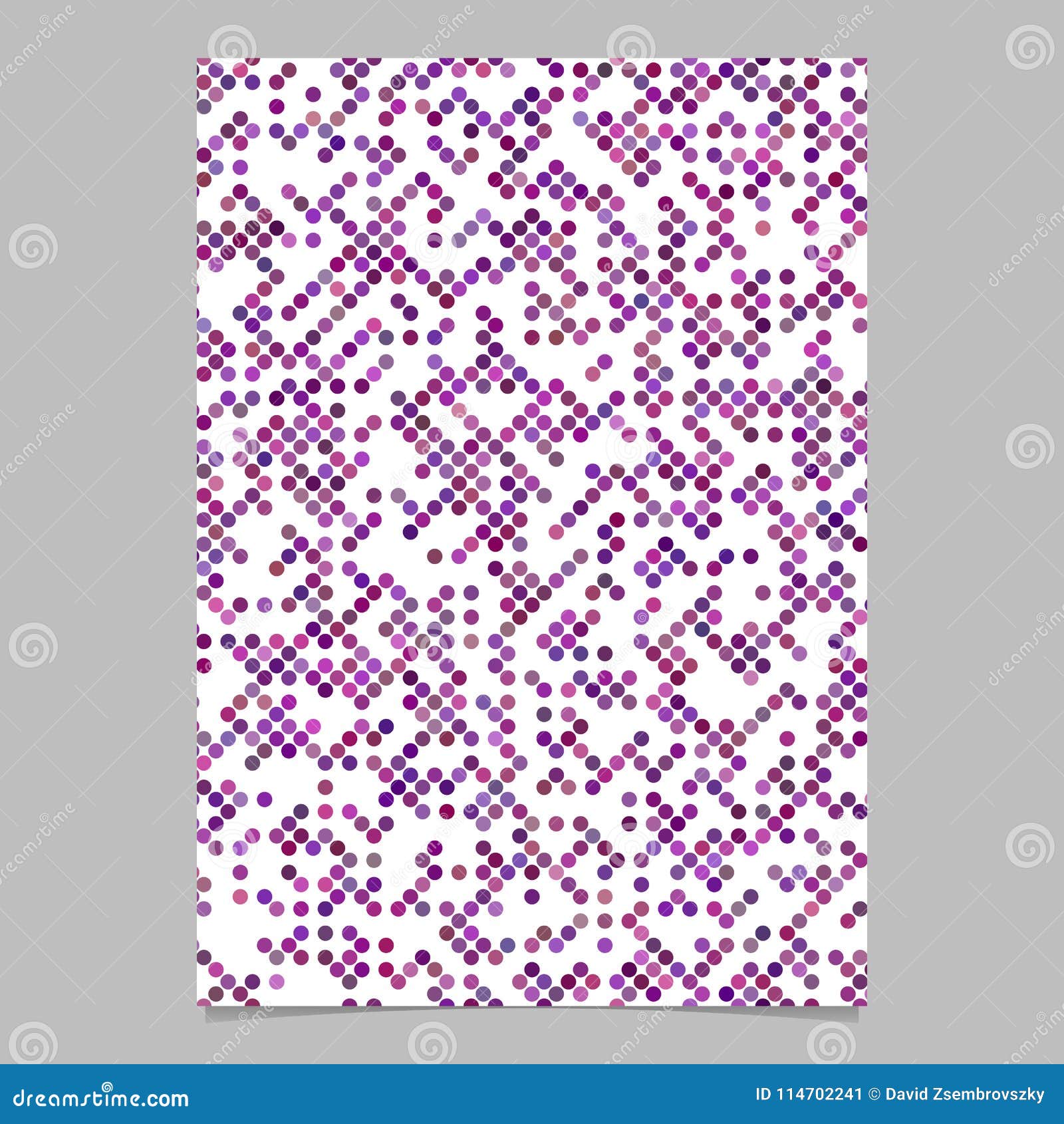 Purple Abstract Dot Pattern Brochure Background Stock Vector ...