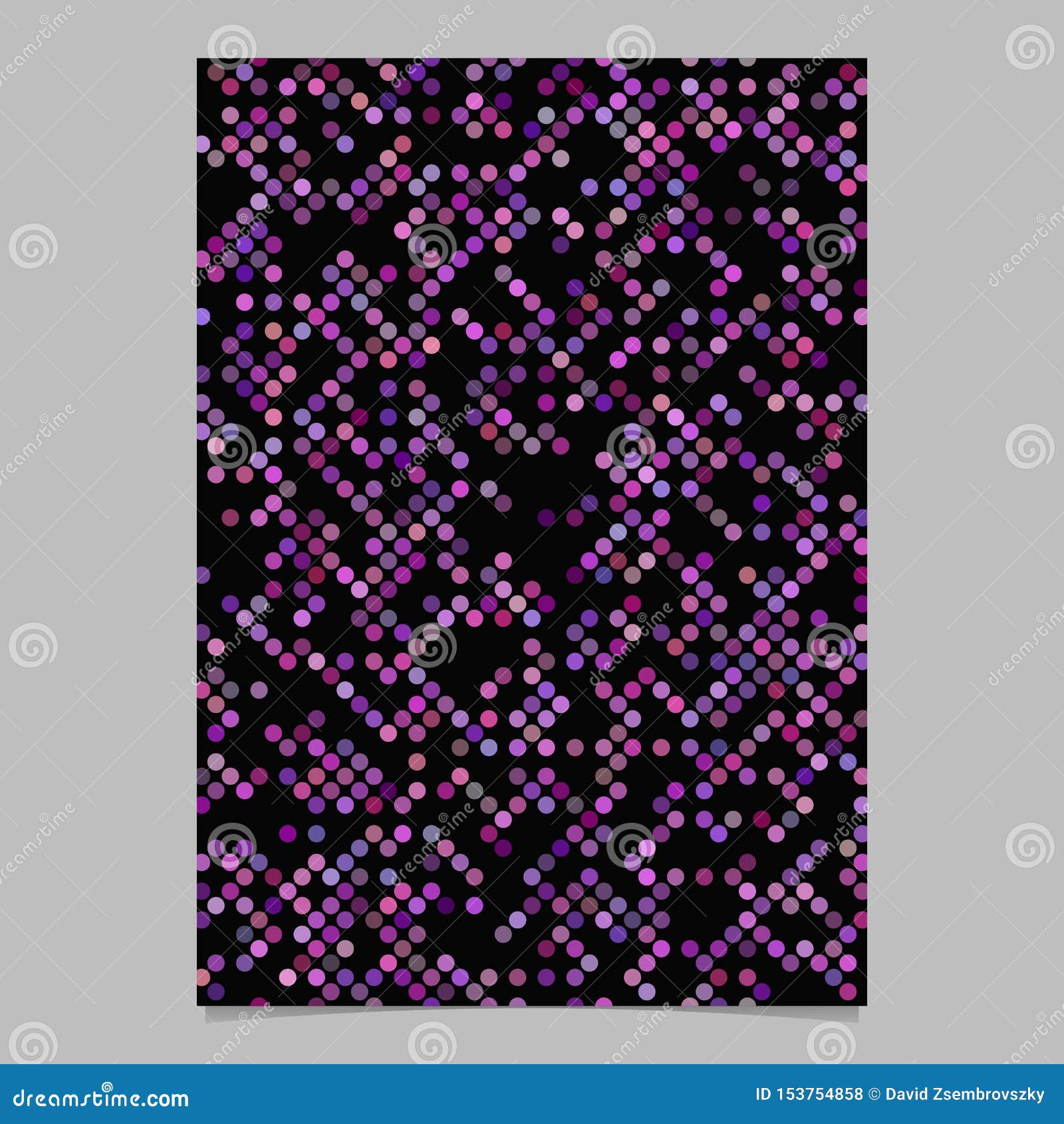 Purple Abstract Dot Pattern Brochure Background Stock Vector ...