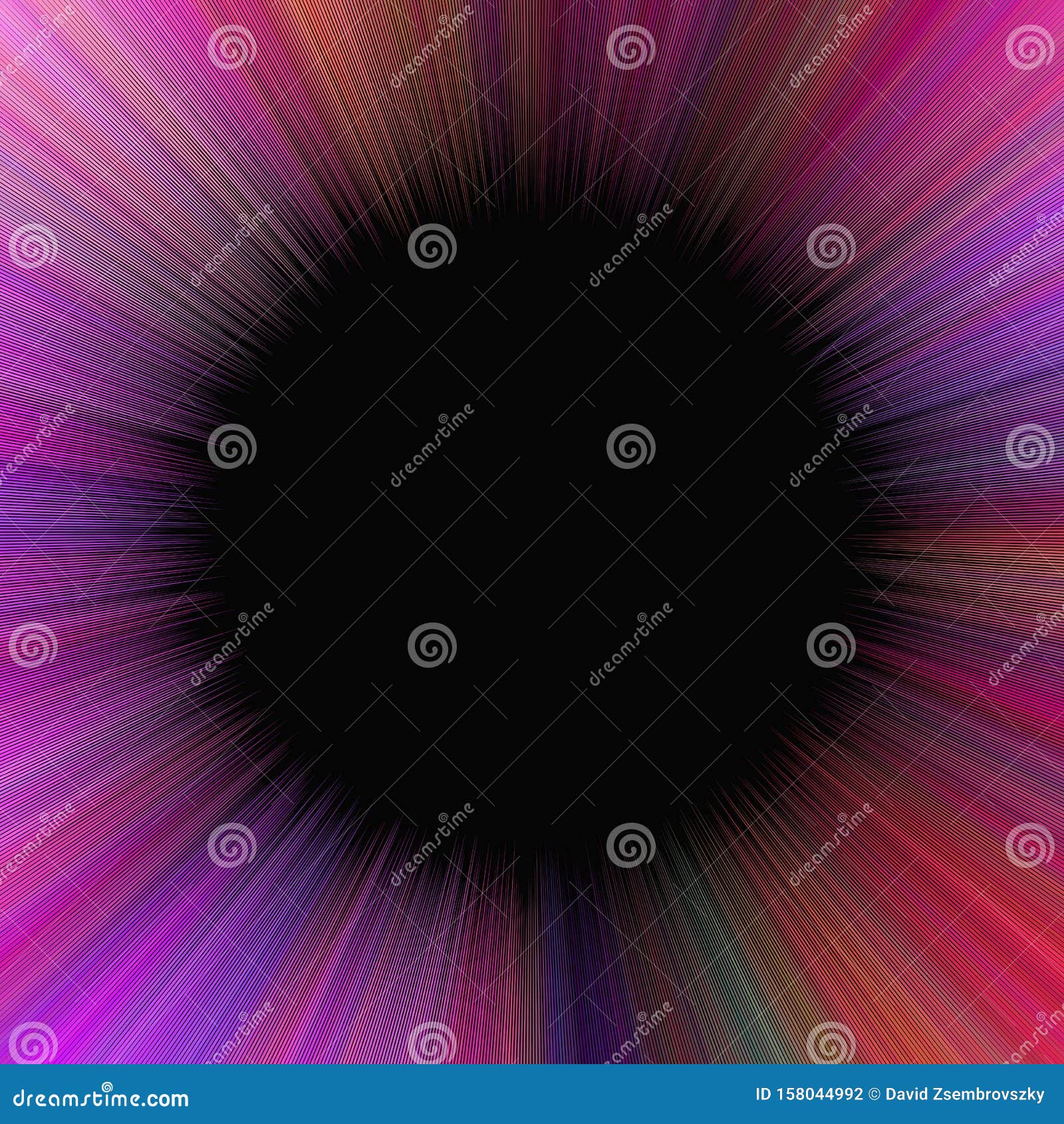 Purple Abstract Hypnotic Ray Burst Background Design Stock Vector ...