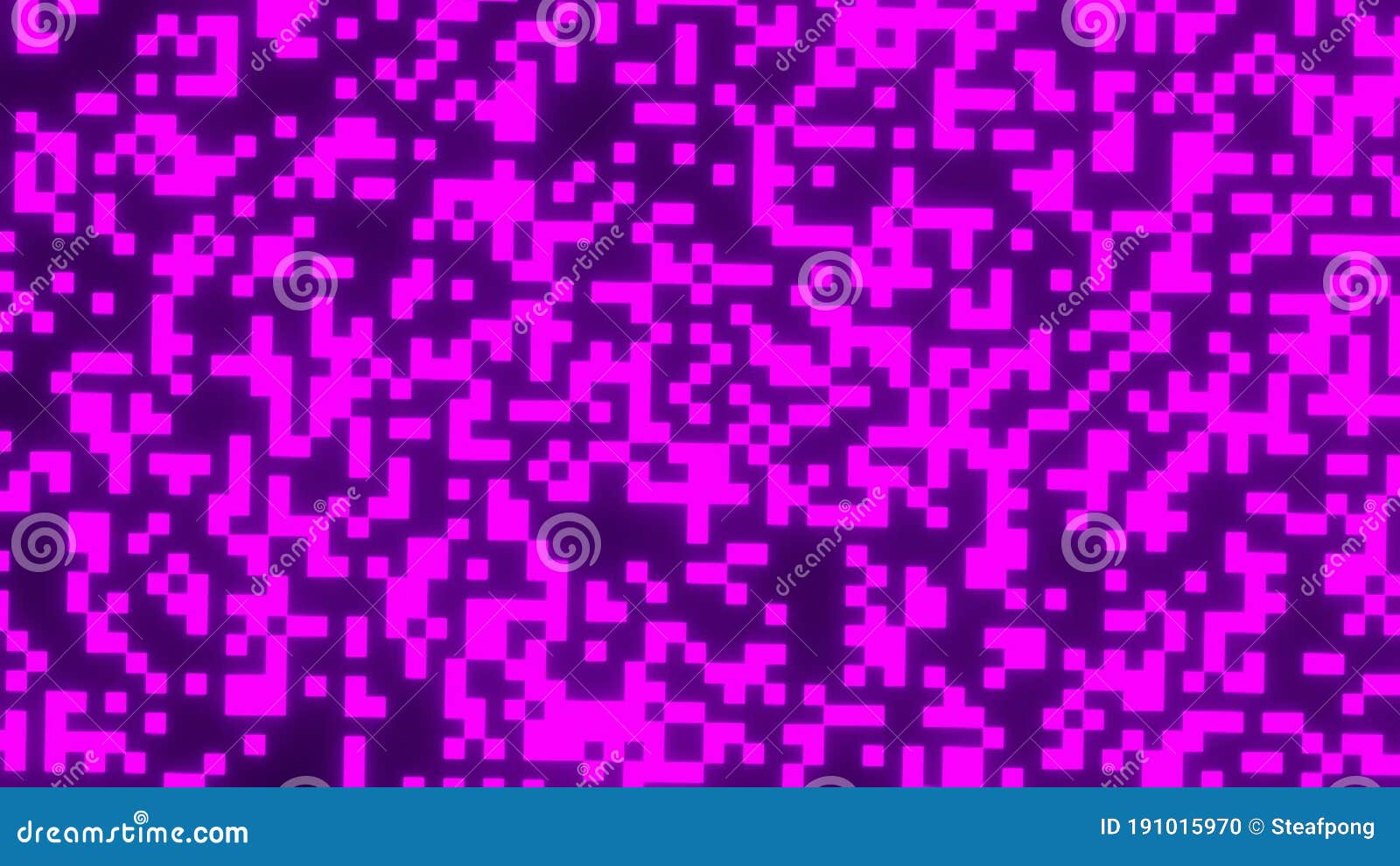 Purple Abstract Pixelated Background or QR Code Rotate on Flatlay View ...