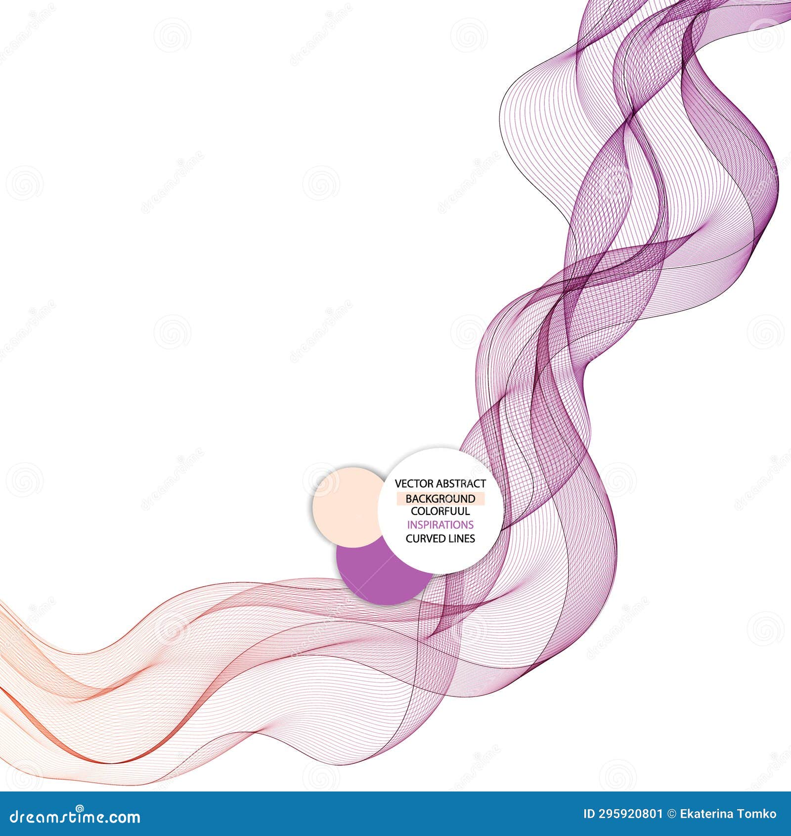 Purple Abstract Wave. Colorful Background for Design. Eps 10 Stock Illustration - Illustration ...