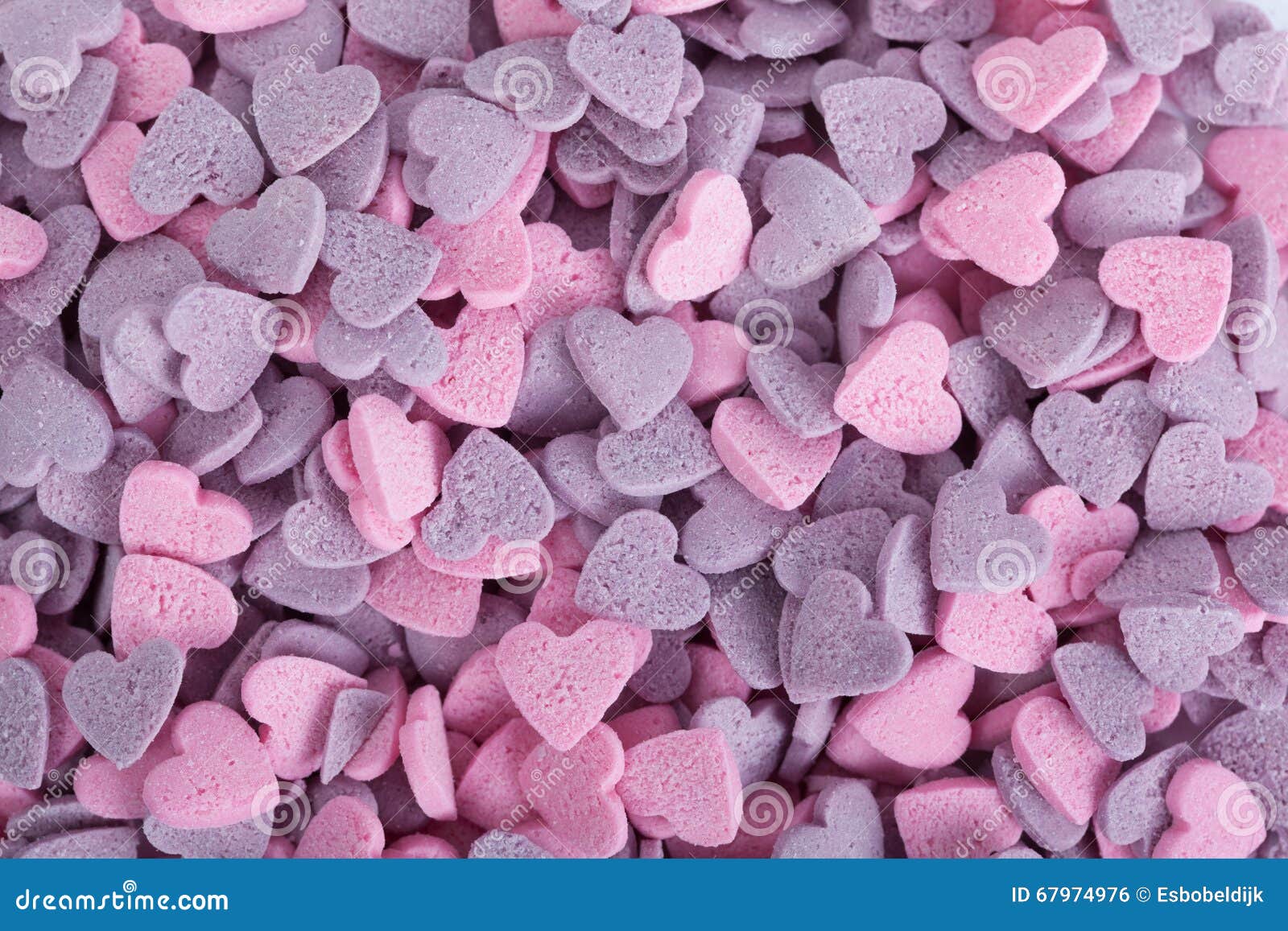 Purple Ad Pink Candy Hearts Stock Photo - Image of present, date: 67974976