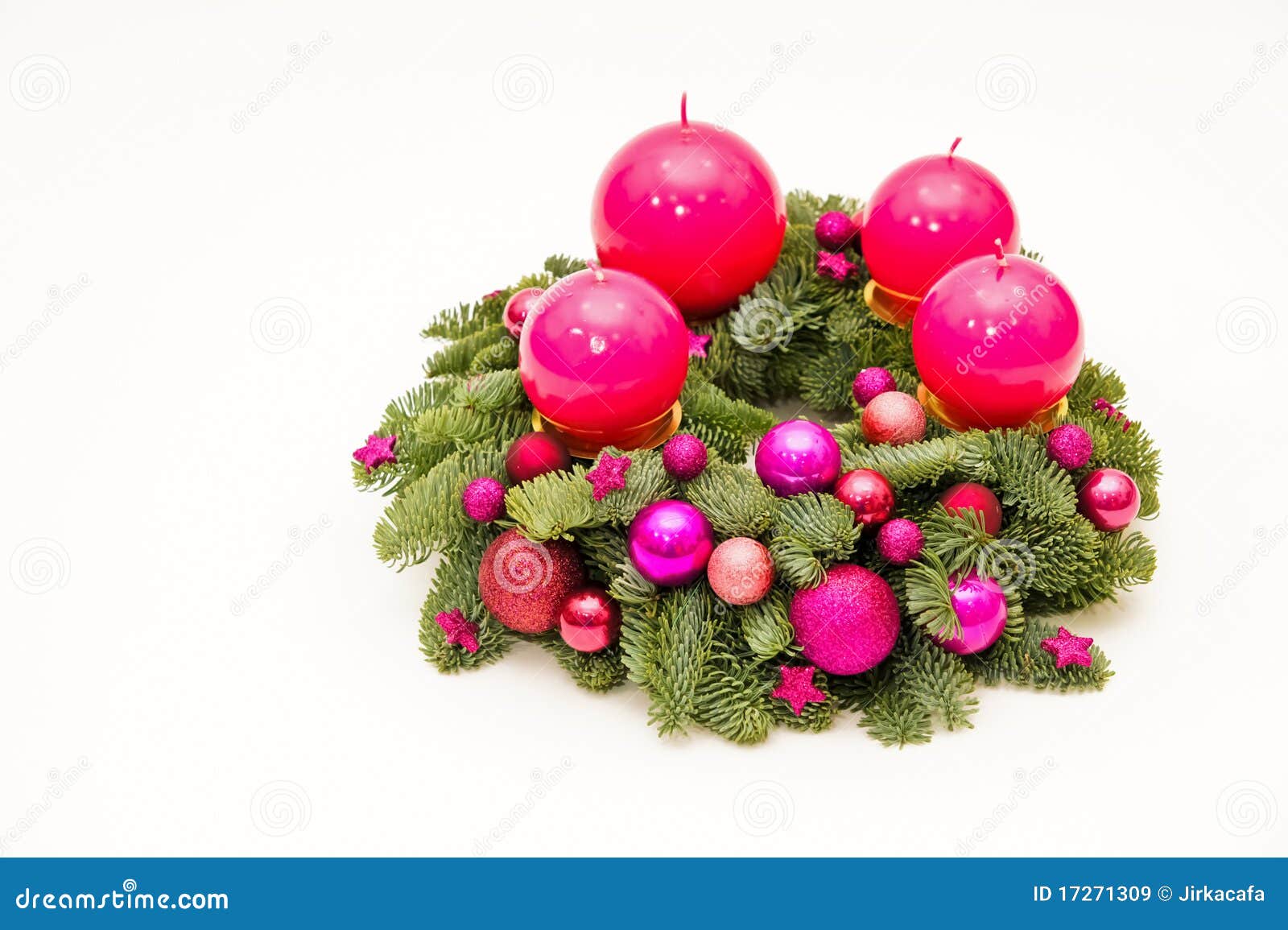 Purple advent wreath stock image. Image of decorate, holiday - 17271309