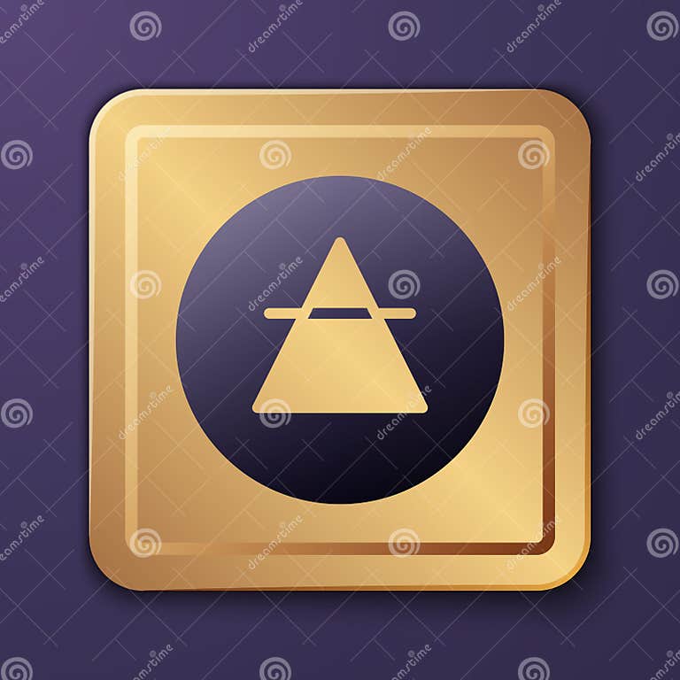 Purple Air Element of the Symbol Alchemy Icon Isolated on Purple ...