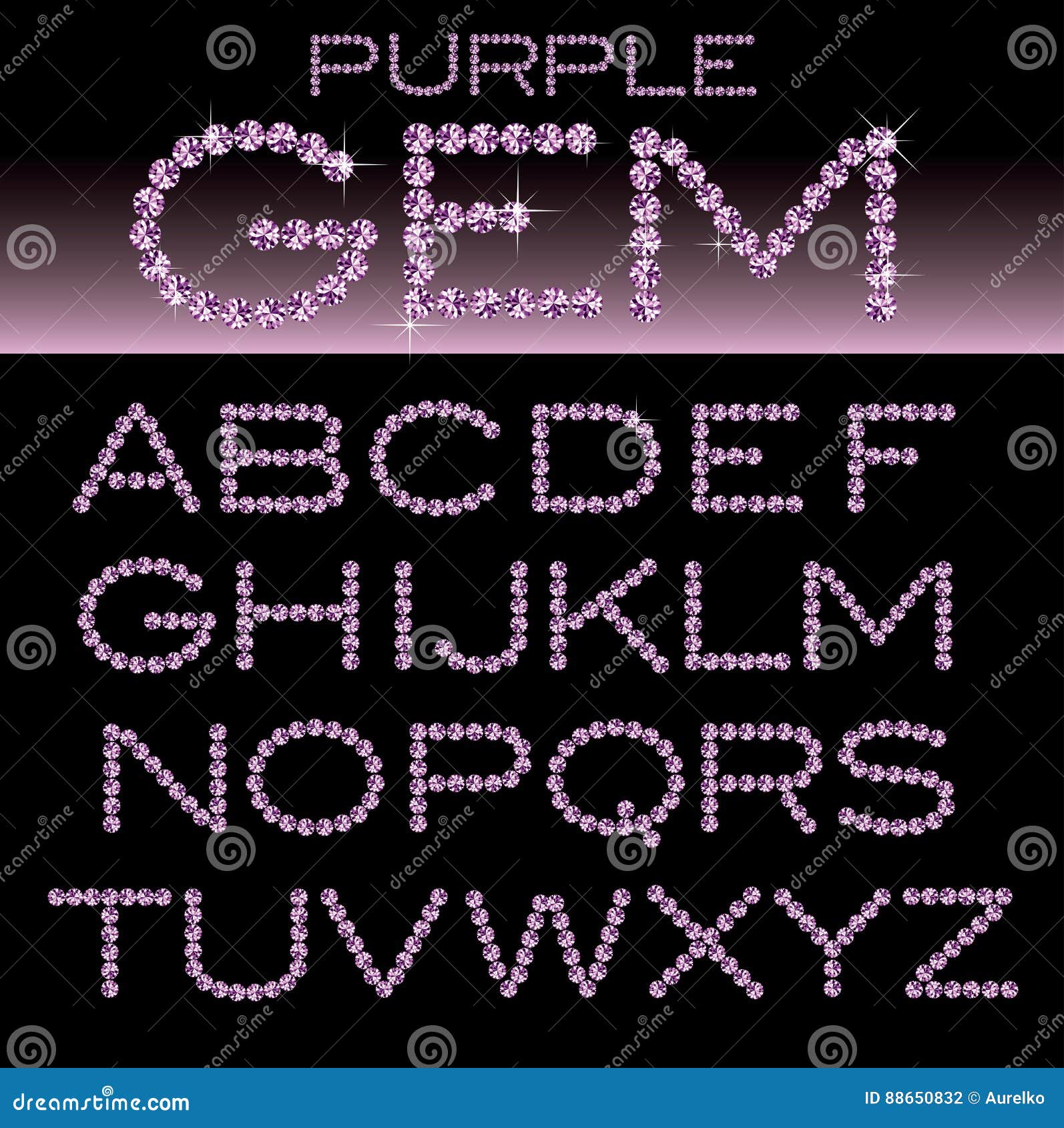 Purple alphabet gem stock vector. Illustration of clear - 88650832