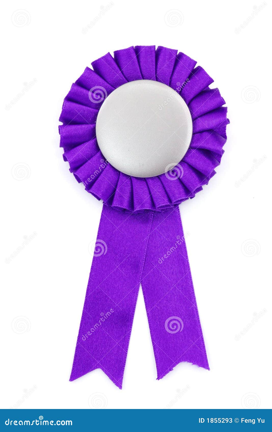 Purple award ribbons badge stock image. Image of achievement - 1855293