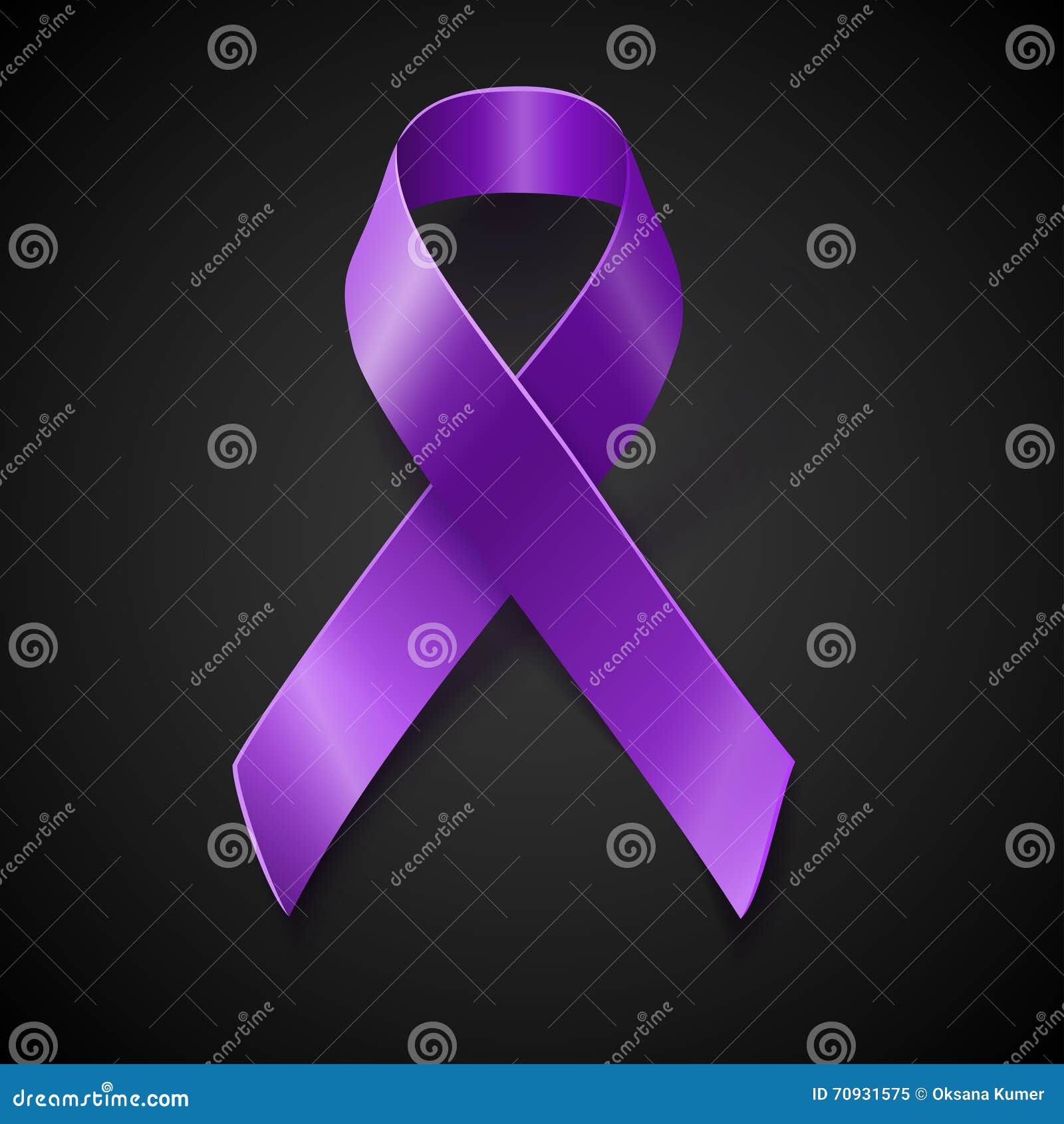 Purple Awareness Ribbon Background