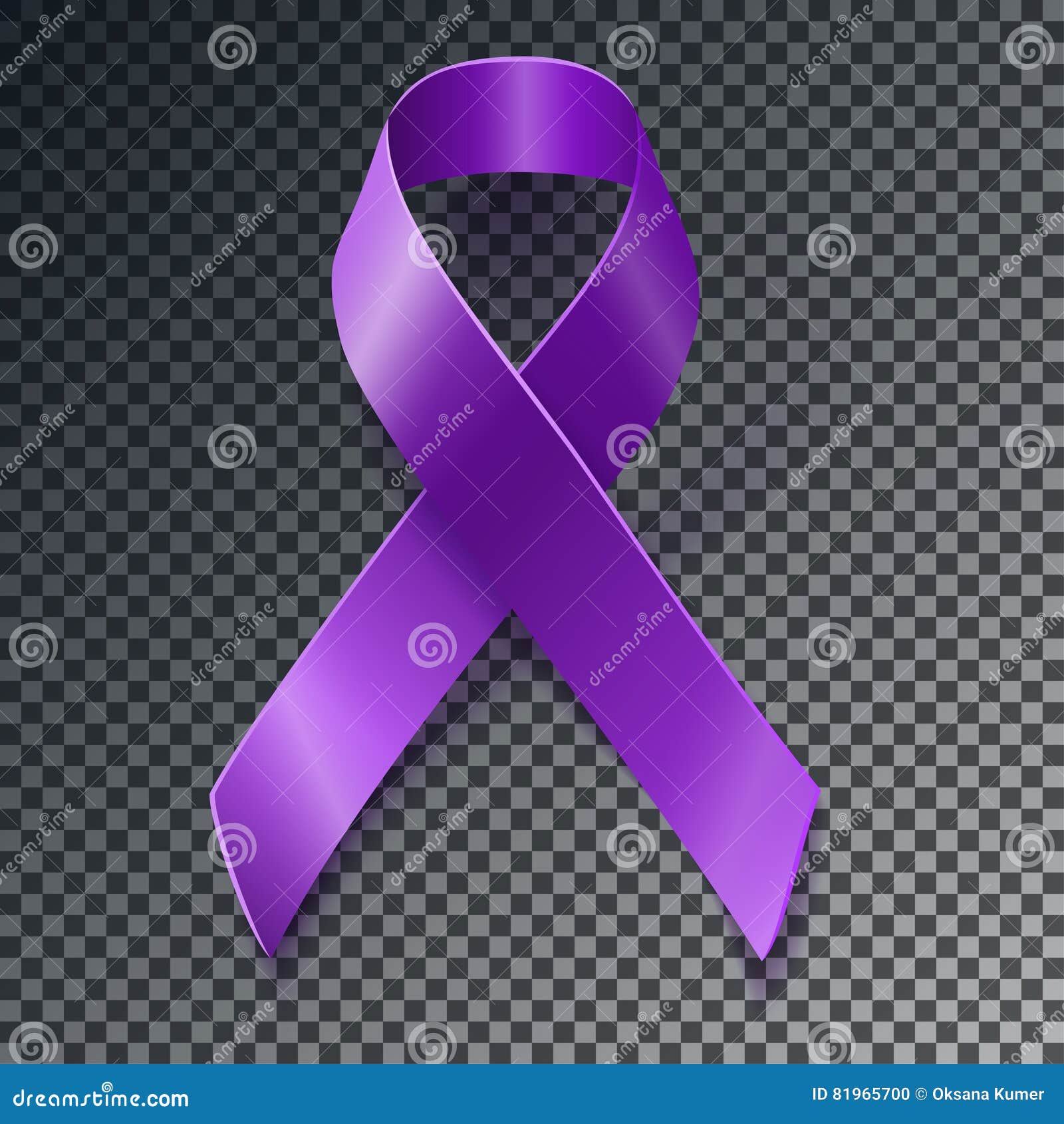 Purple Ribbon Isolated On White Background. World Lupus Day Symbol ...
