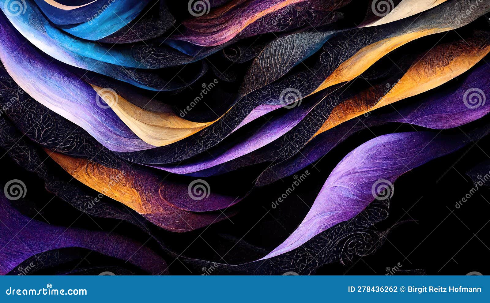 Purple Background Composition - Artificial Art Stock Illustration ...