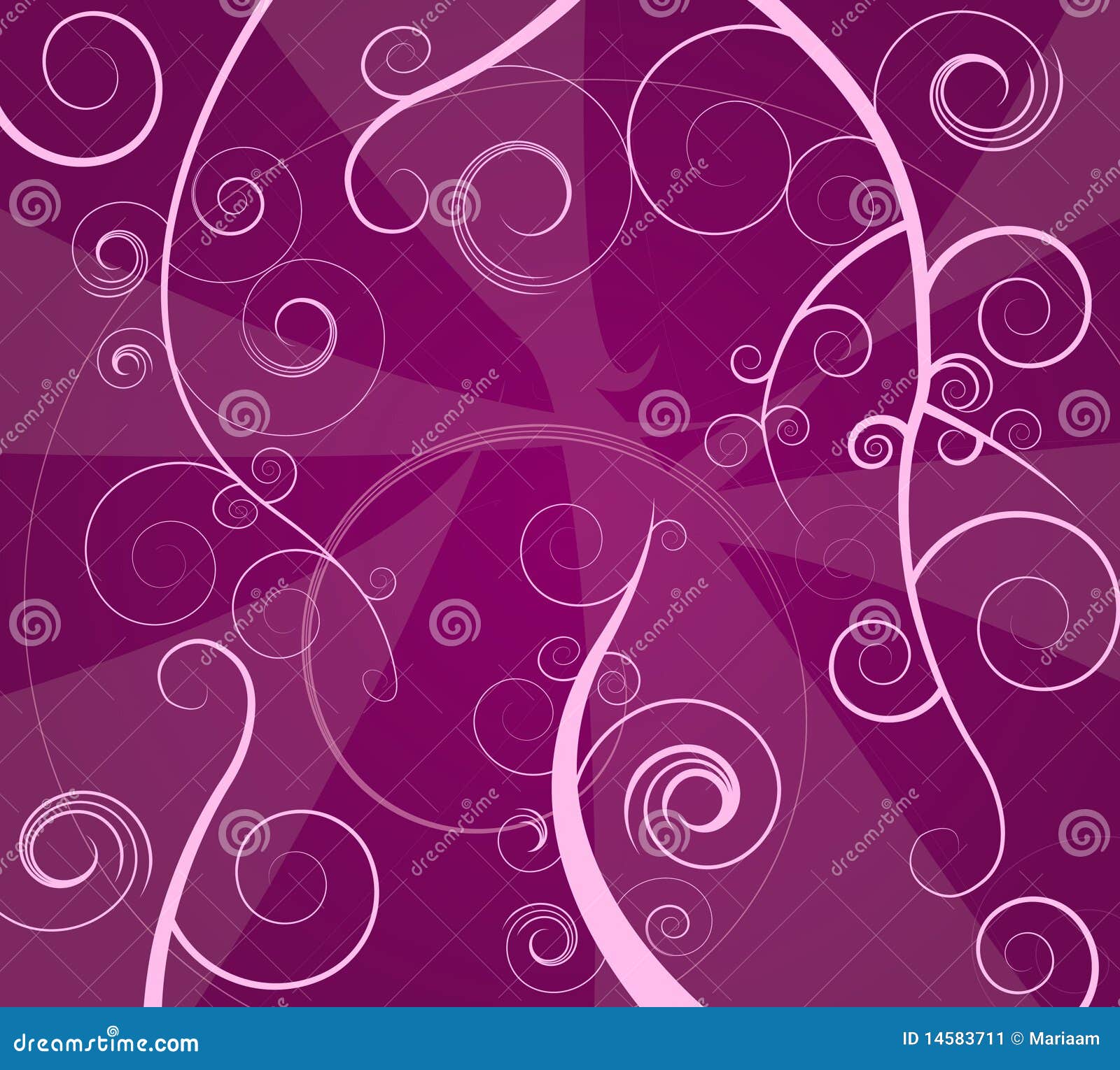 Purple Background with Curls Stock Illustration - Illustration of ...