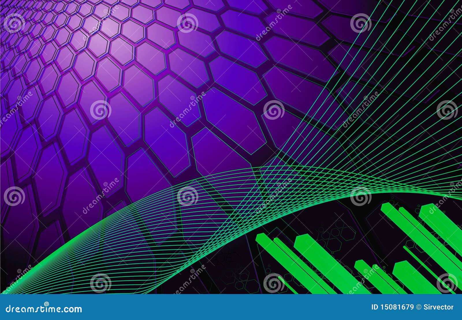 Purple Background Of Hexagons With Diagonal Bars Stock Image ...