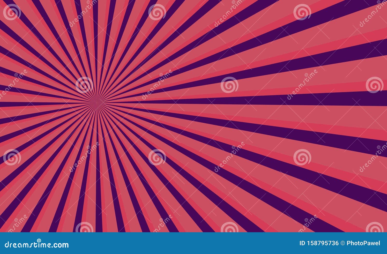 Purple Background with Retro Rays. Vintage Backdrop, Boom, Comic ...