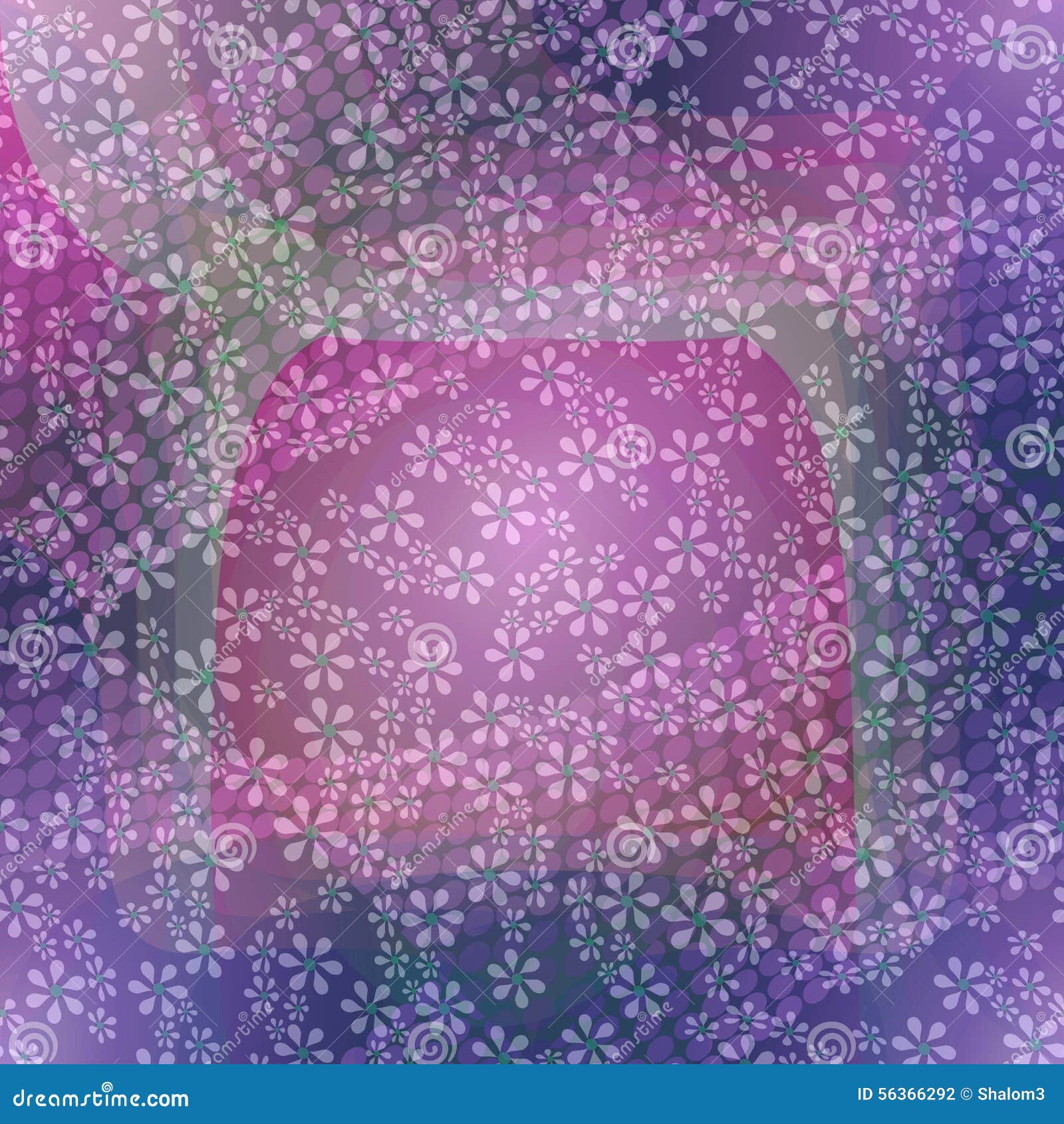 Purple Background with Small Flower Patterns Stock Illustration ...