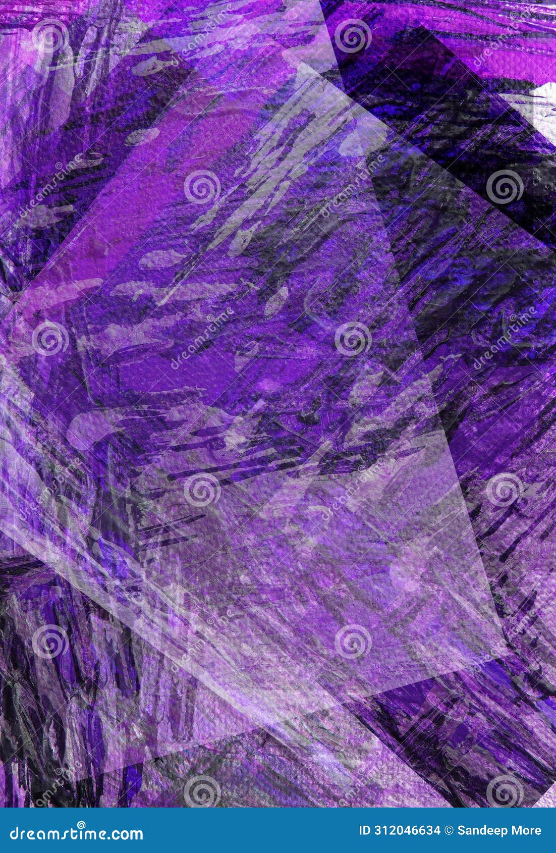 Purple Background with Textured Transparent Squares in Random Layers ...