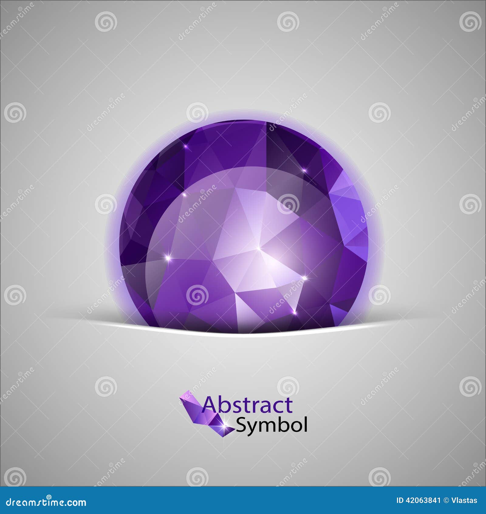 Purple Ball stock vector. Illustration of artistic, geometric - 42063841