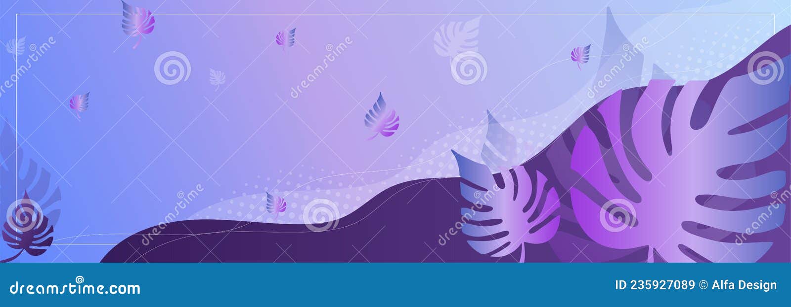 Purple Banner Templates Designed for the Web and Various Headlines ...