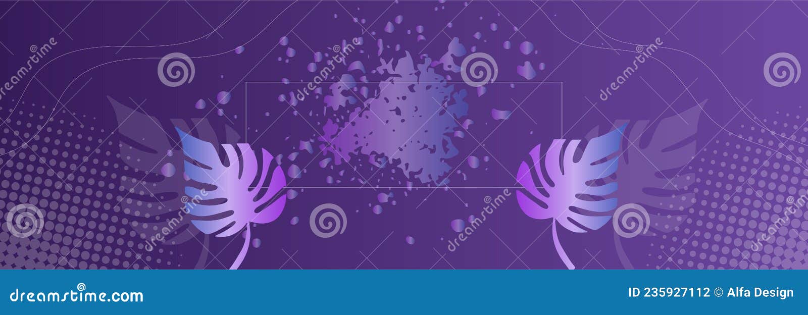 Purple Banner Templates Designed for the Web and Various Headlines ...