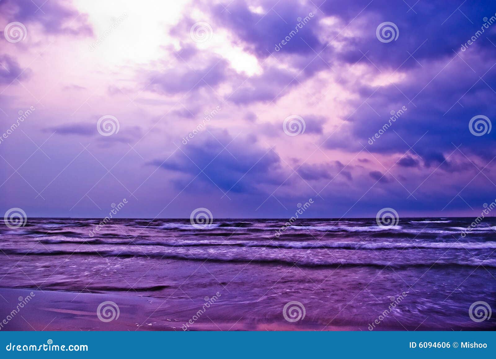 Purple beach stock photo. Image of reflection, vacation - 6094606