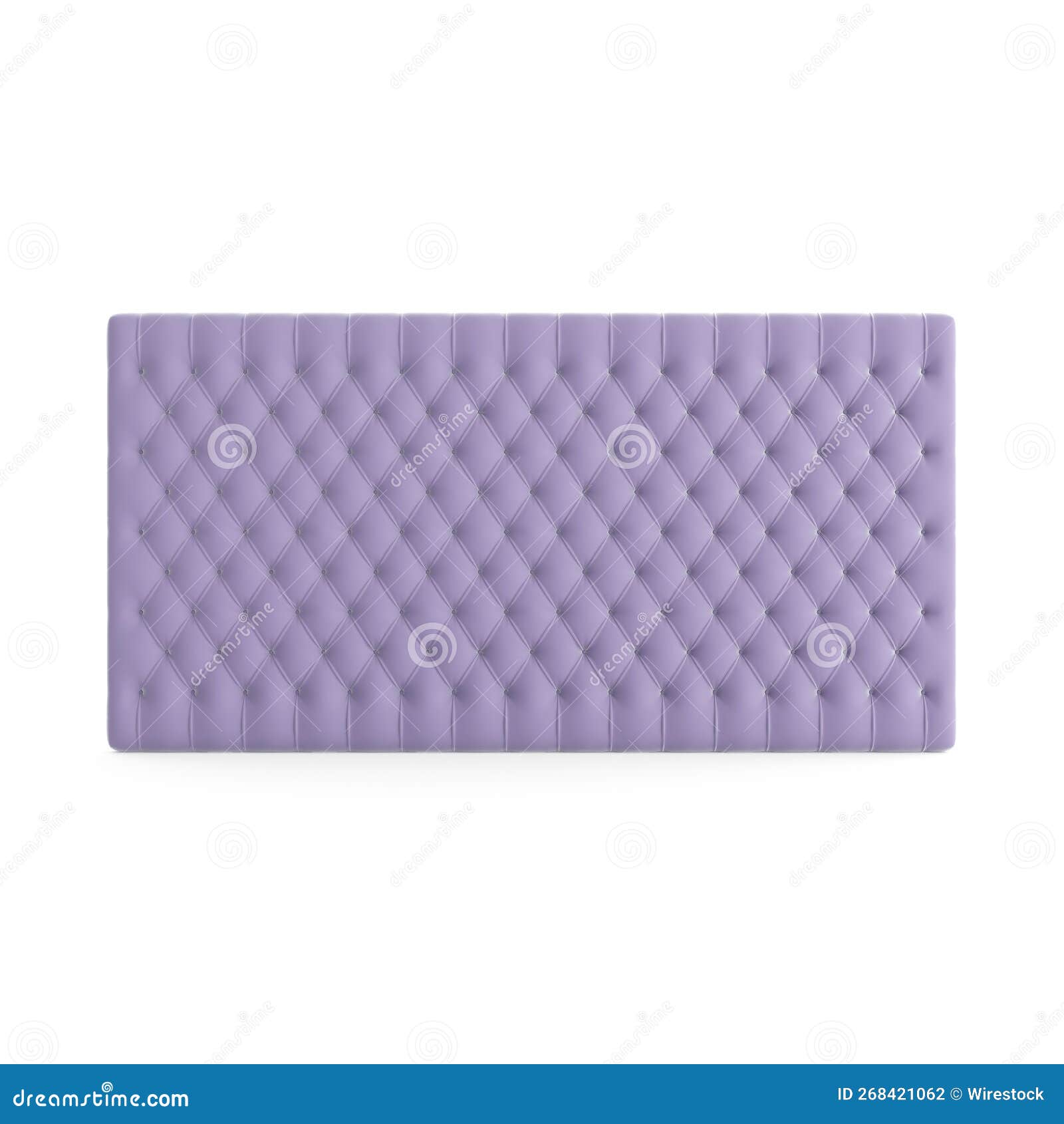 Purple Bed Headboard Isolated on White Background Stock Photo - Image ...
