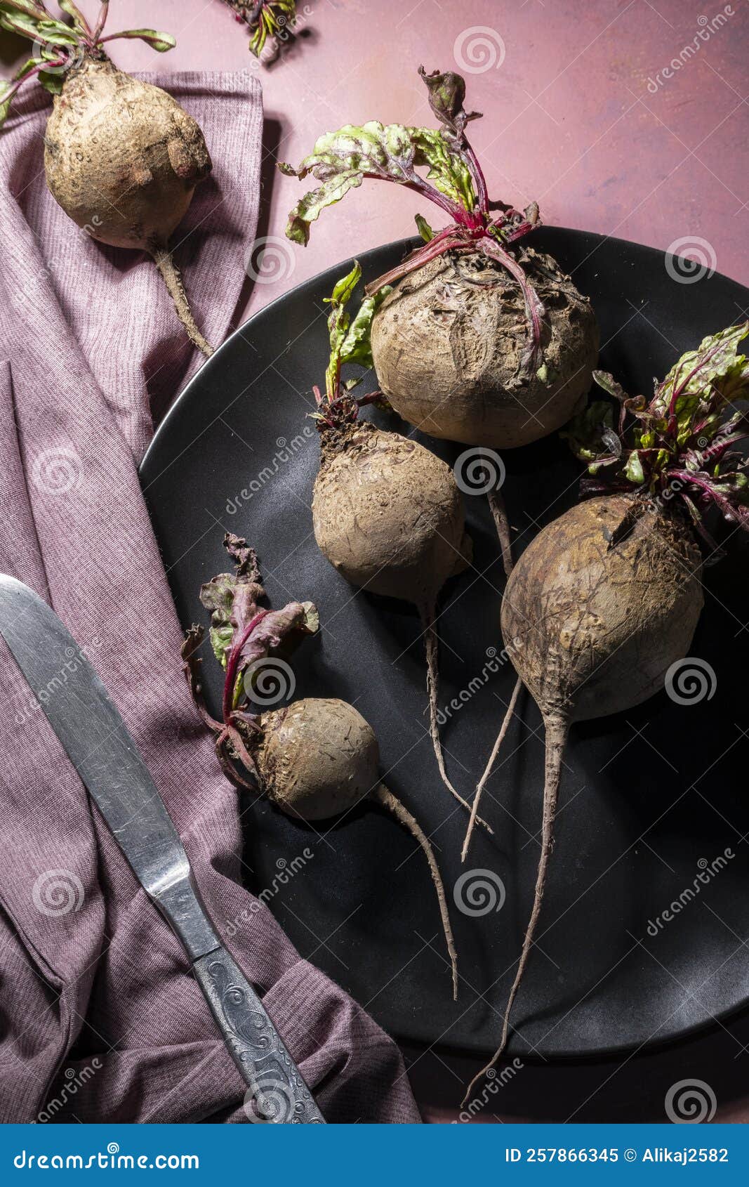 Purple Beetroot at the Table Stock Image - Image of beet, diet: 257866345