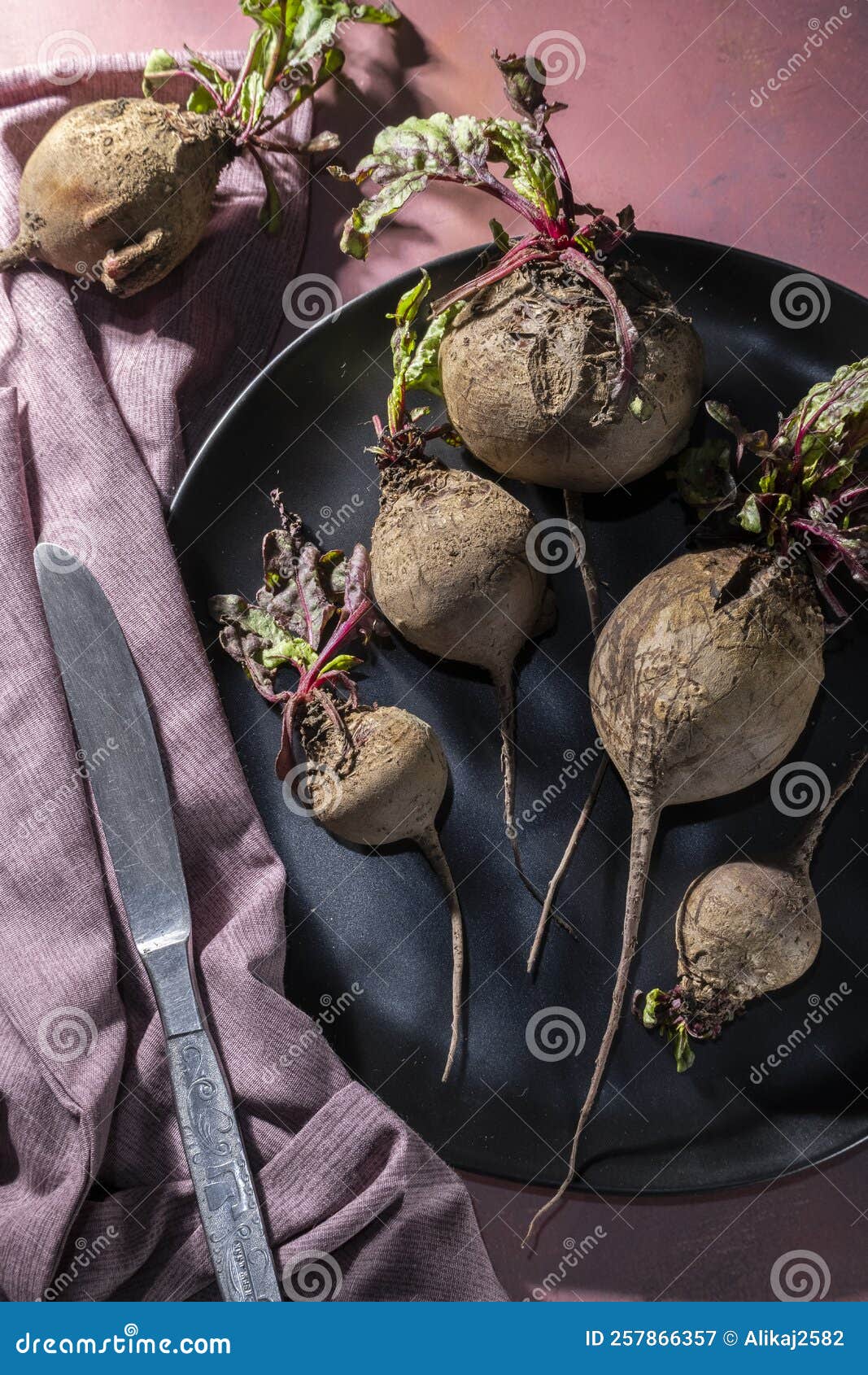 Purple Beetroot at the Table Stock Image - Image of gardening, healthy ...