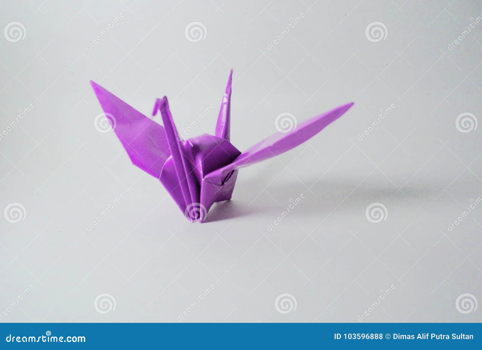 Purple Bird Origami stock photo. Image of origami, simple - 103596888