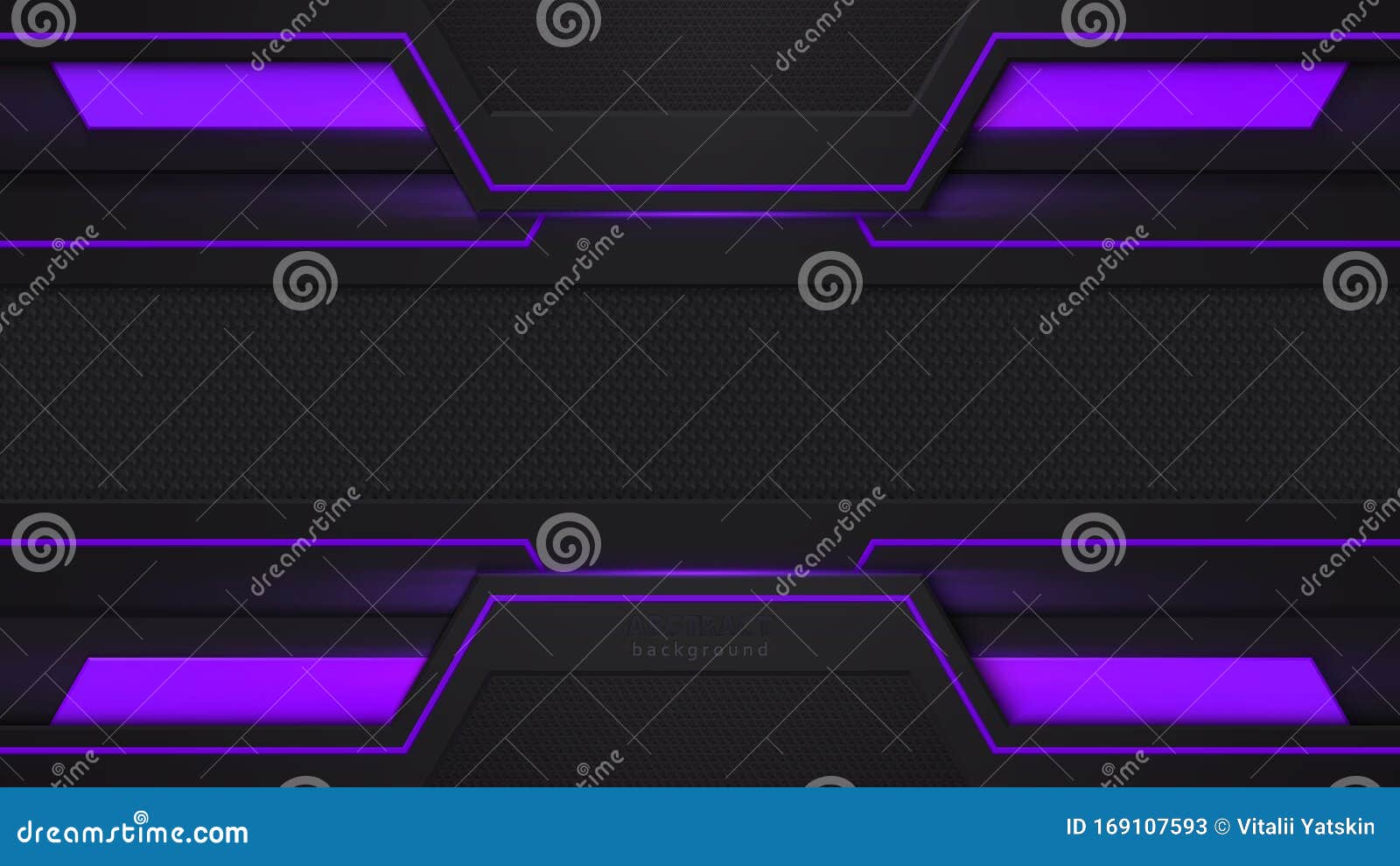 Purple and Black Contrast Abstract Technology Background. Purple ...