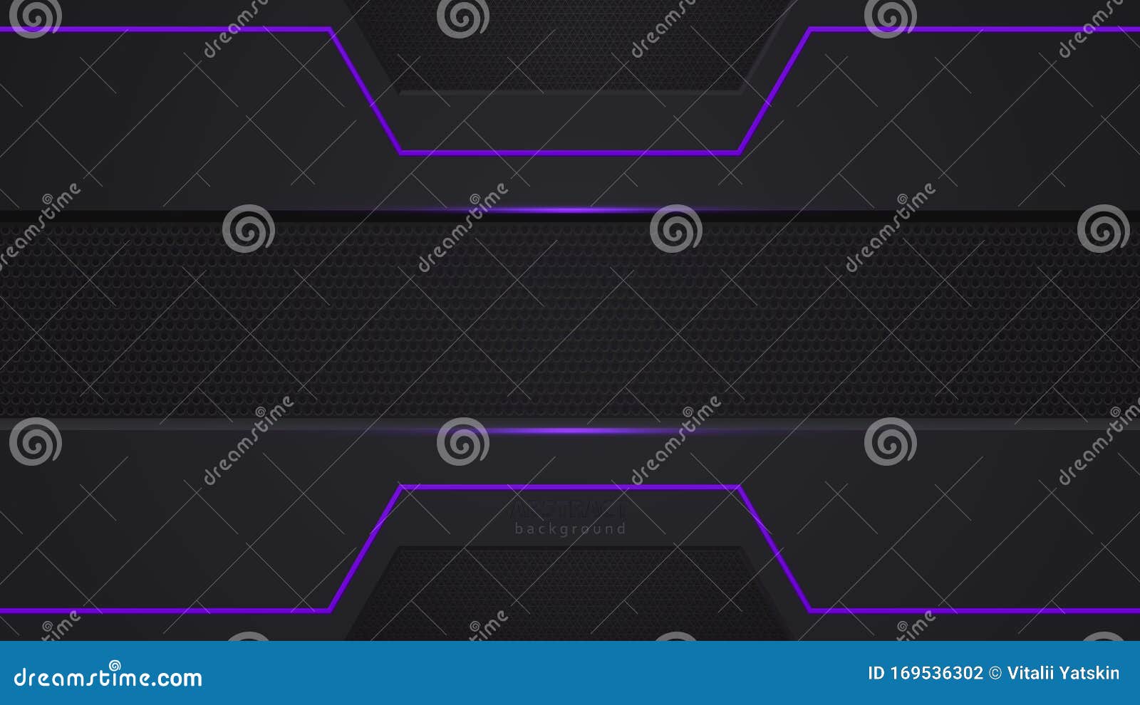 Purple and Black Contrast Abstract Technology Background. Purple ...