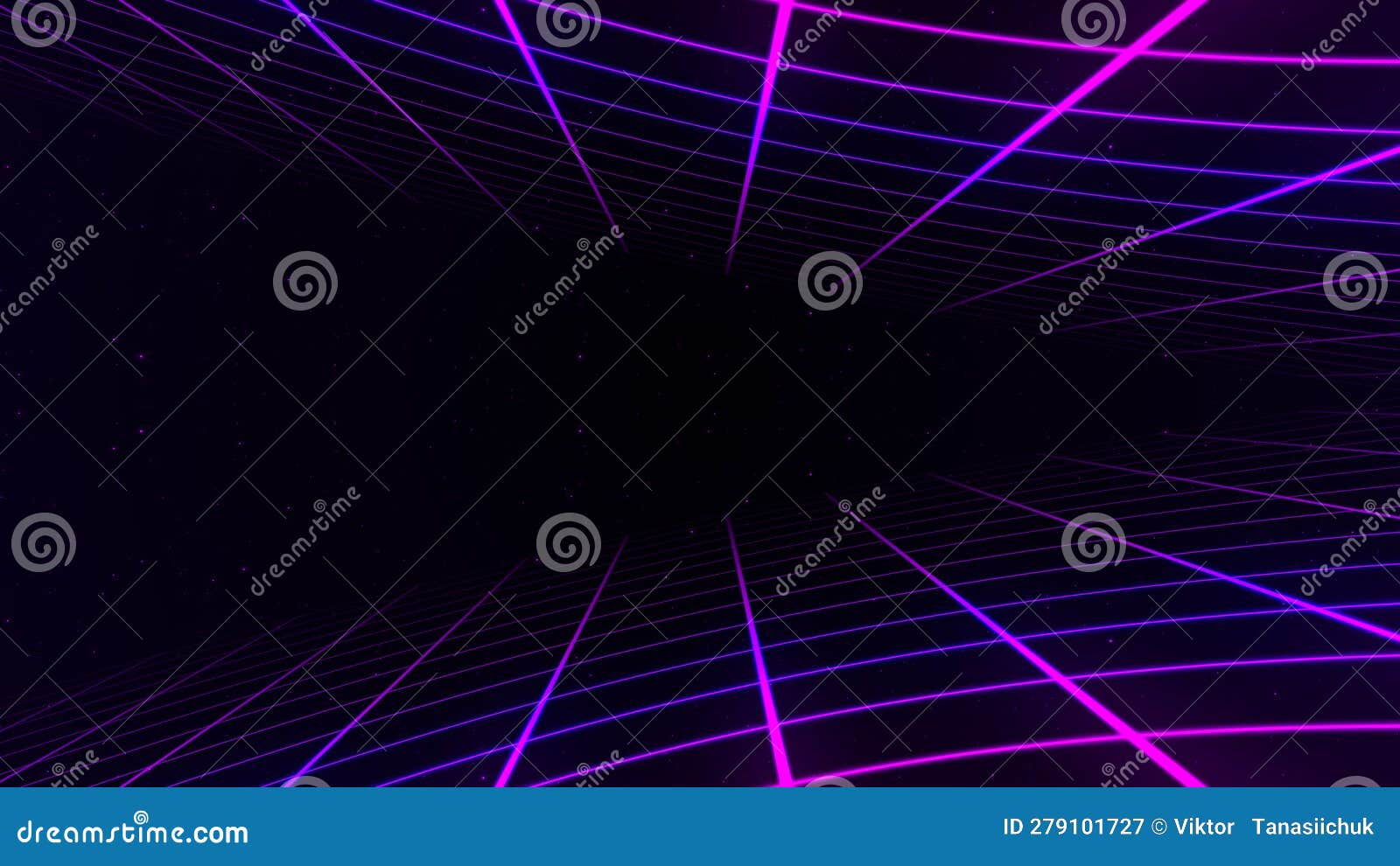 Purple and Blue Abstract Lines Geometric Background. Data Stream ...