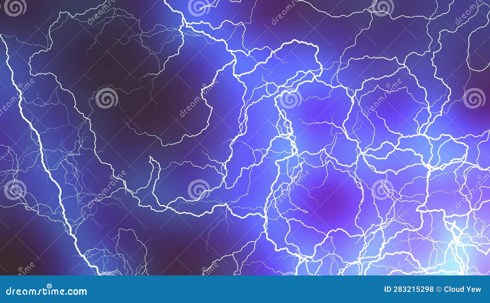 Purple and Blue Background with a Bunch of Lightning Stock Footage ...