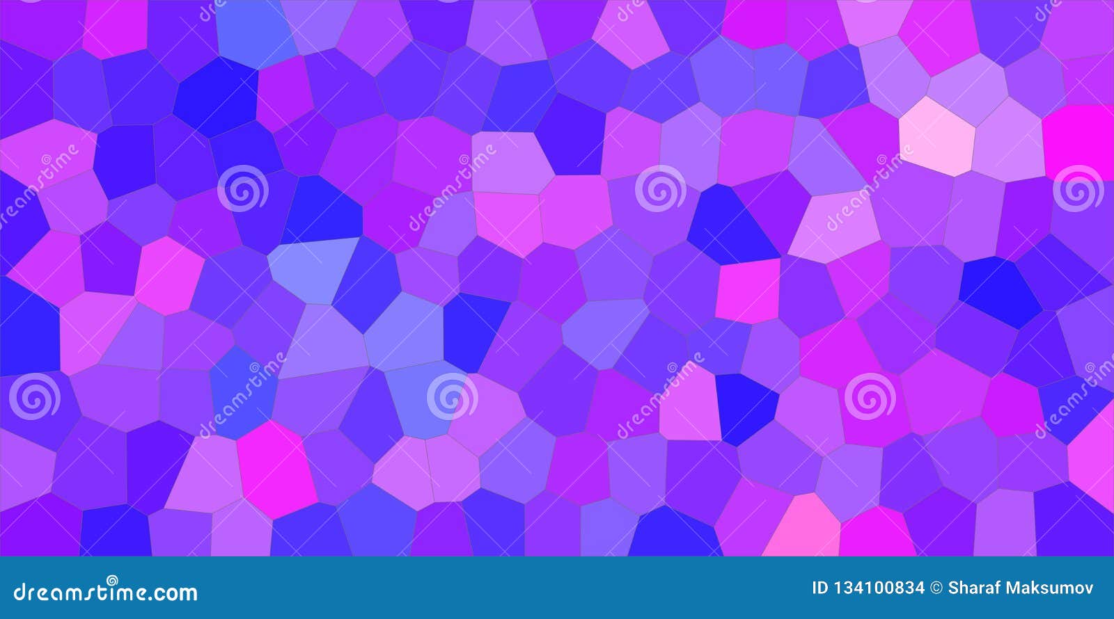Purple and Blue Bright Middle Size Hexagon Background Illustration ...