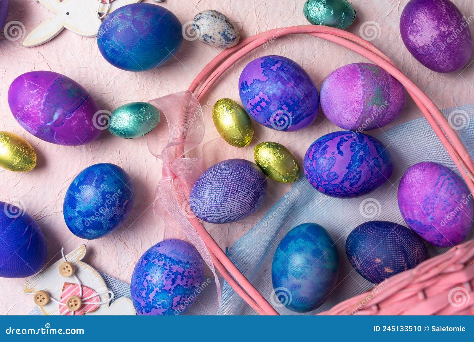 Purple and blue Easter stock photo. Image of backdrop - 245133510