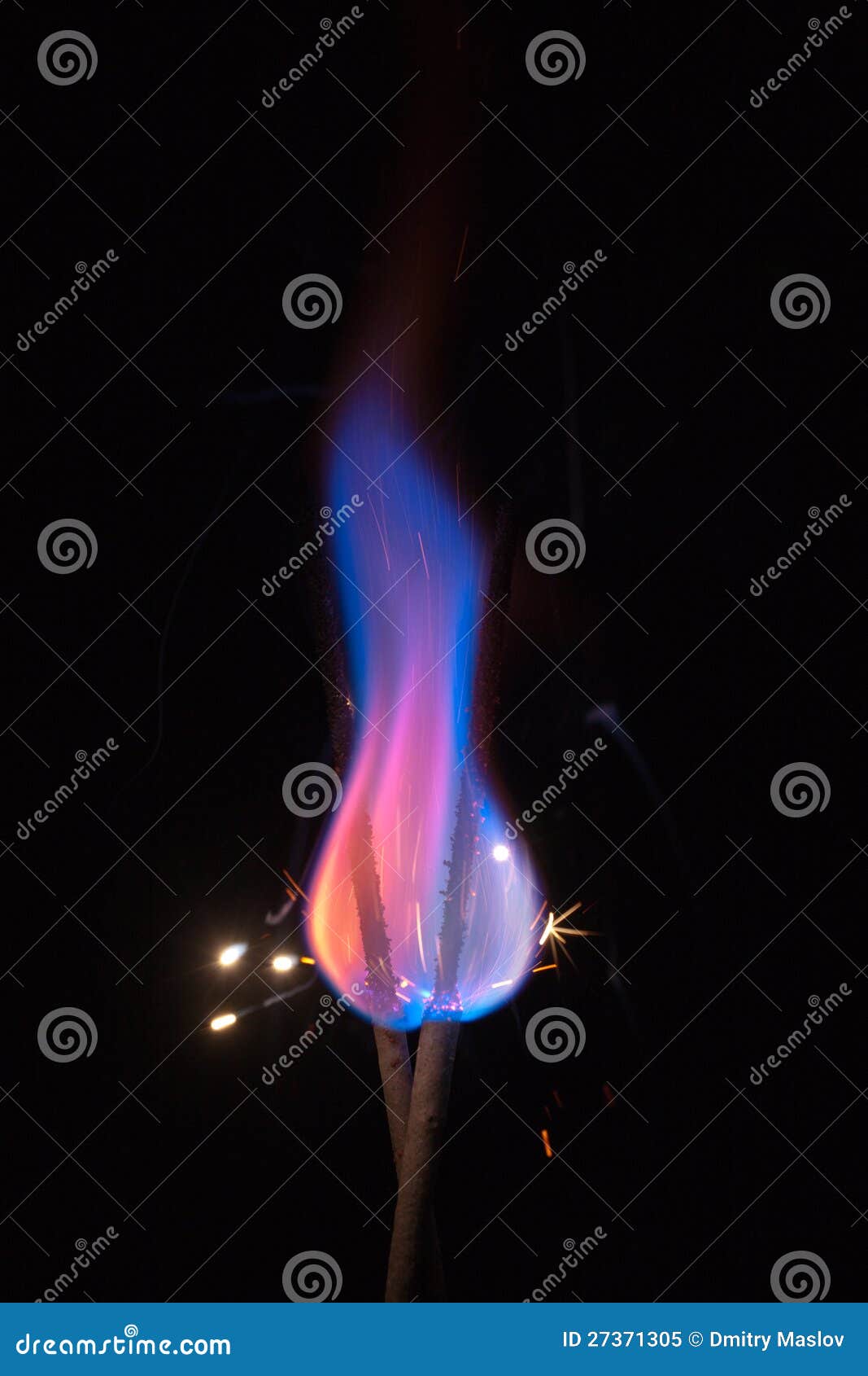 Purple-blue flame stock image. Image of firework, holiday - 27371305