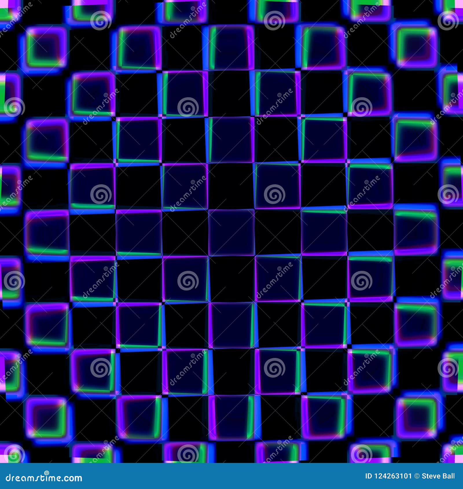 Purple and Blue Squares Pattern Stock Illustration - Illustration of ...