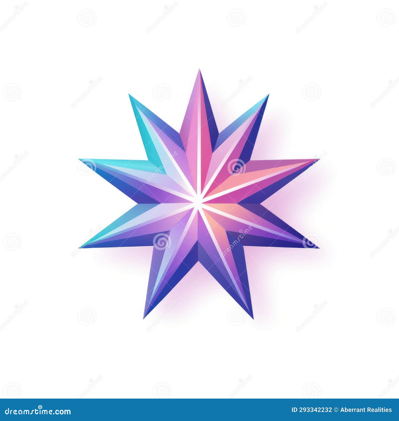 A Purple and Blue Star Logo on a White Background Stock Photo - Image ...