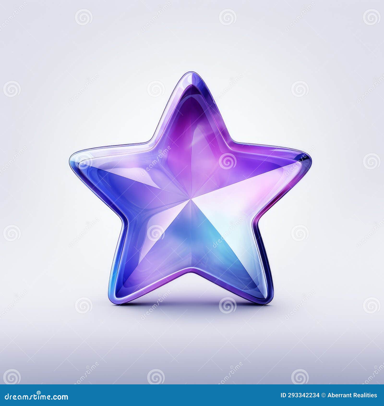 A Purple and Blue Star on a White Background Stock Photo - Image of ...