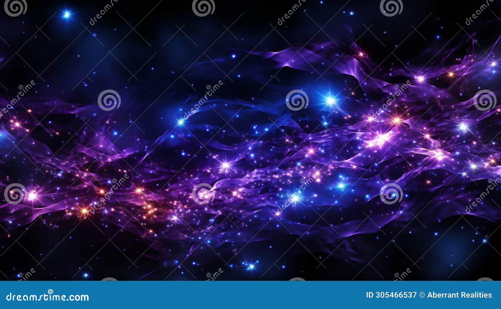 Purple and Blue Stars in the Night Sky Stock Illustration ...