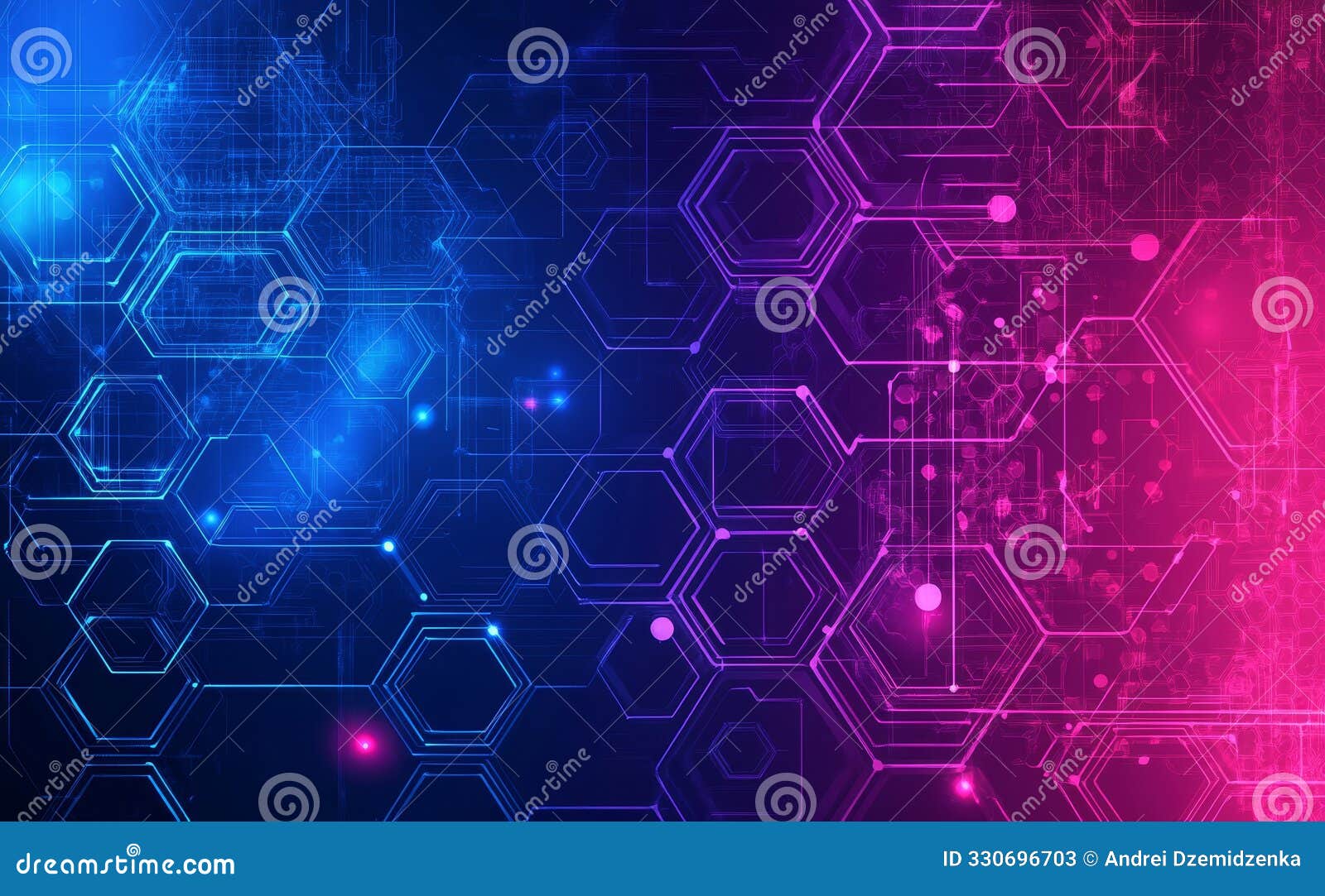 Purple and Blue Technology Background with Abstract Digital Technology ...