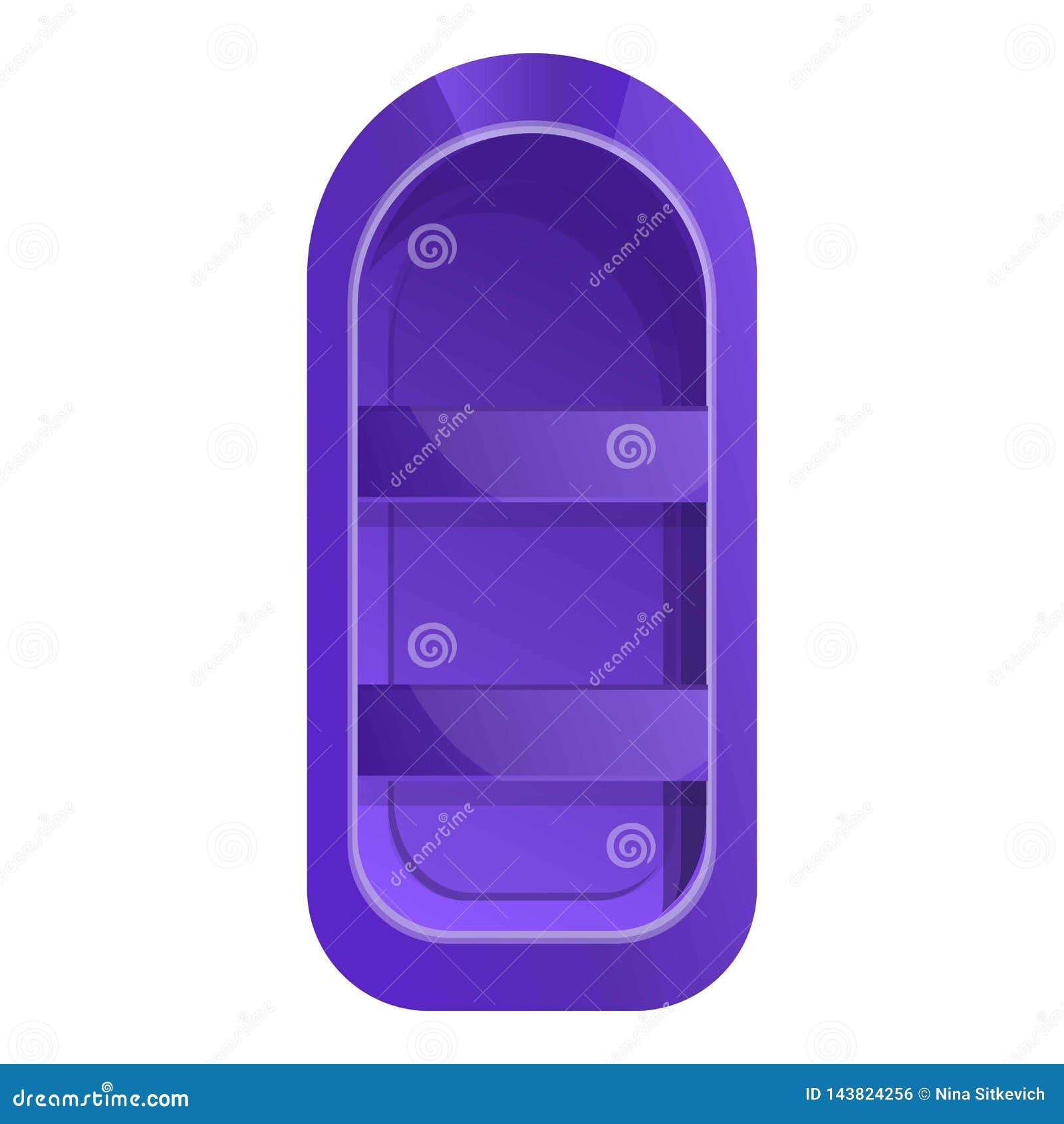 Purple Boat Icon, Cartoon Style Stock Vector - Illustration of cartoon ...