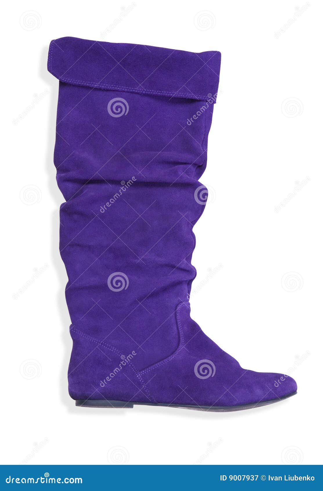 Purple boot stock image. Image of beauty, suede, fascination - 9007937